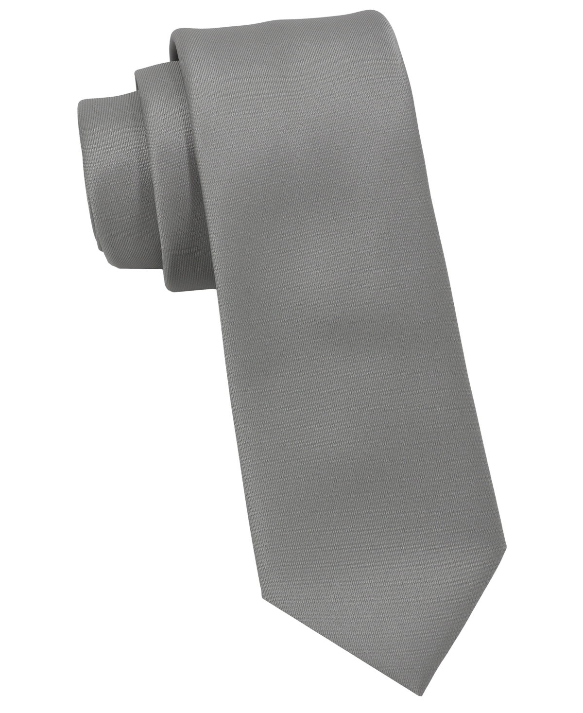 Click here for Dkny Mens Satin Solid Slim Tie - Silver prices