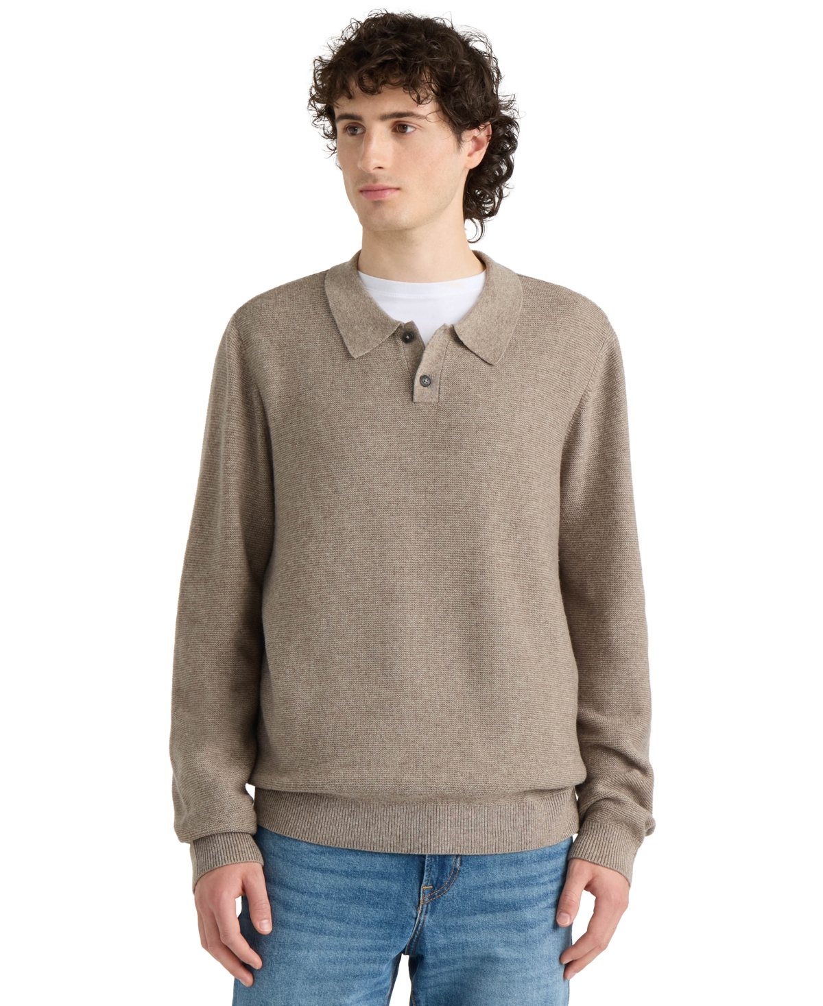 Click here for Hunter Mens Ron Long-Sleeve Classic-Fit Polo Sweat... prices