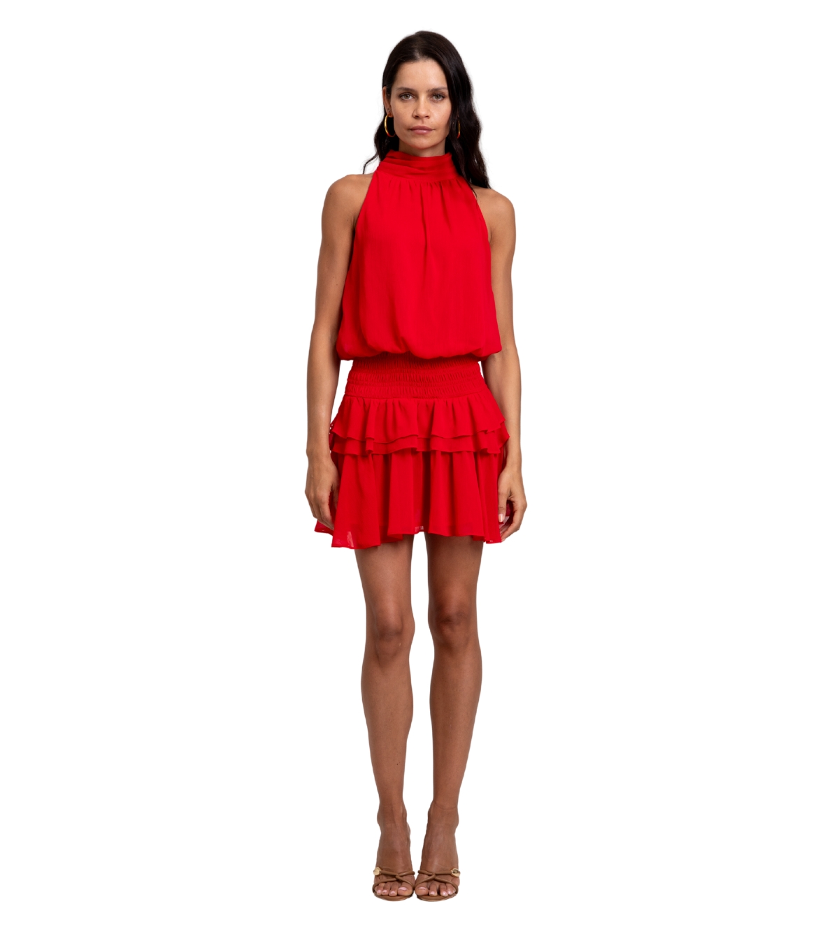 Click here for Torn By Ronny Kobo Womens Leah Dress - Dark crimso... prices