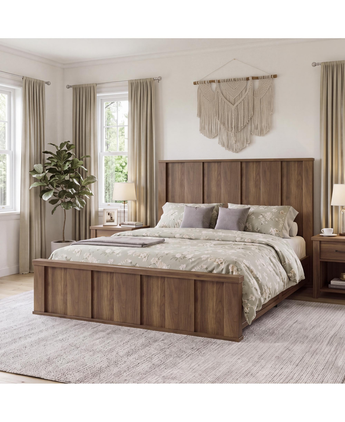 Click here for Gaomon Wood Panel Platform Bed Frame with Slat Sup... prices