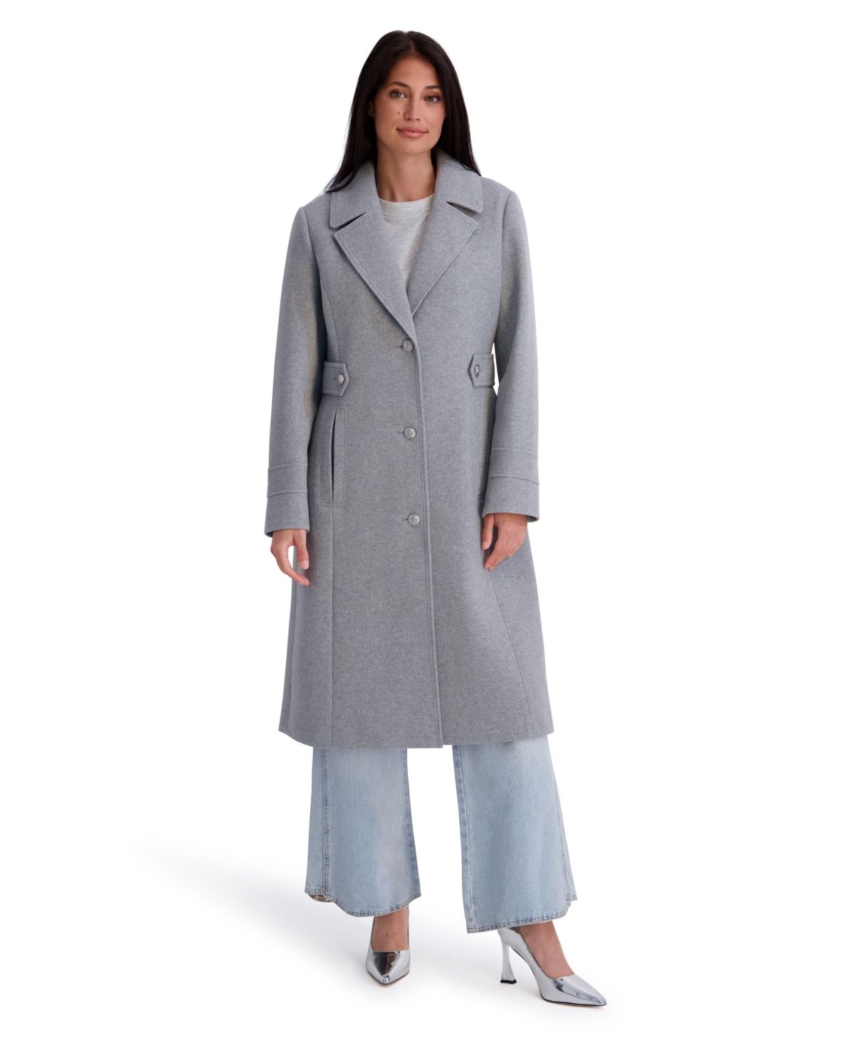 Click here for Kensie Womens Faux Wool Walker With Button Front -... prices