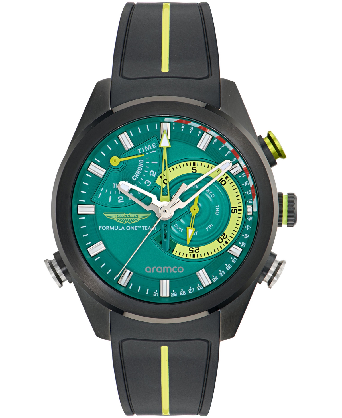 Click here for Aston Martin Mens Quartz Three-Hand Round Black Si... prices