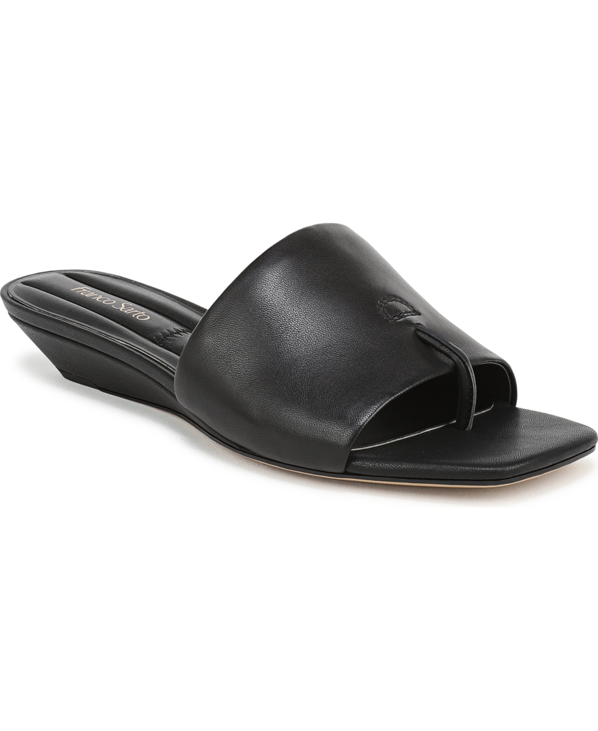 Click here for Franco Sarto Womens Lora Slip-On Sandals - Black L... prices