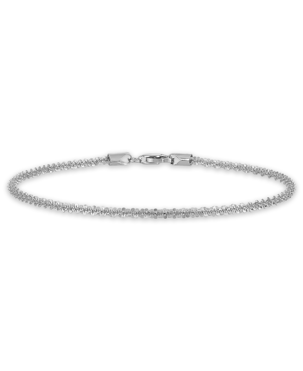 Click here for Macys Sparkle Chain 7.5 Bracelet in 10k White Gold... prices