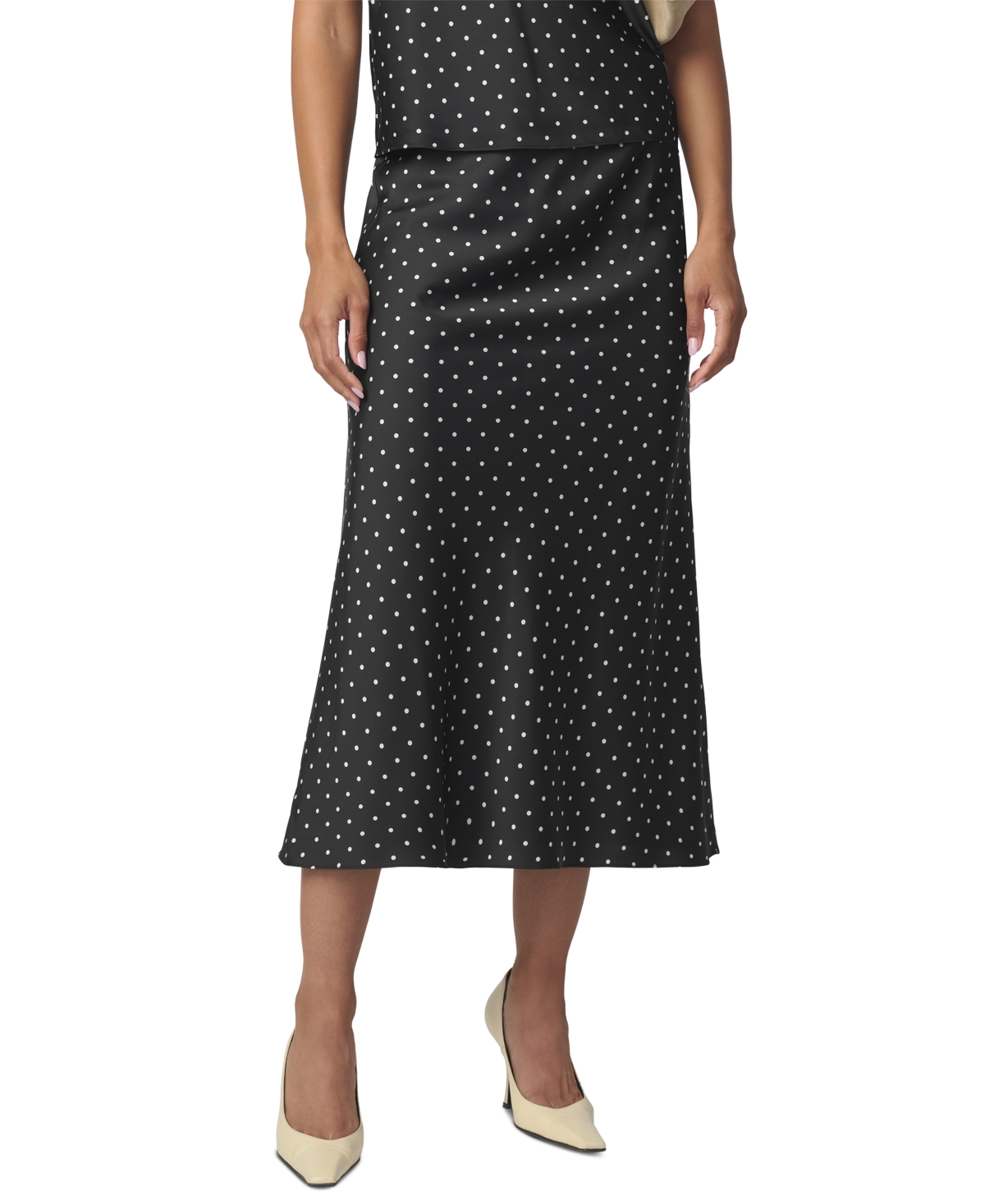 Click here for Joes Jeans Womens Ines Polka-Dot A-Line Midi Skirt... prices
