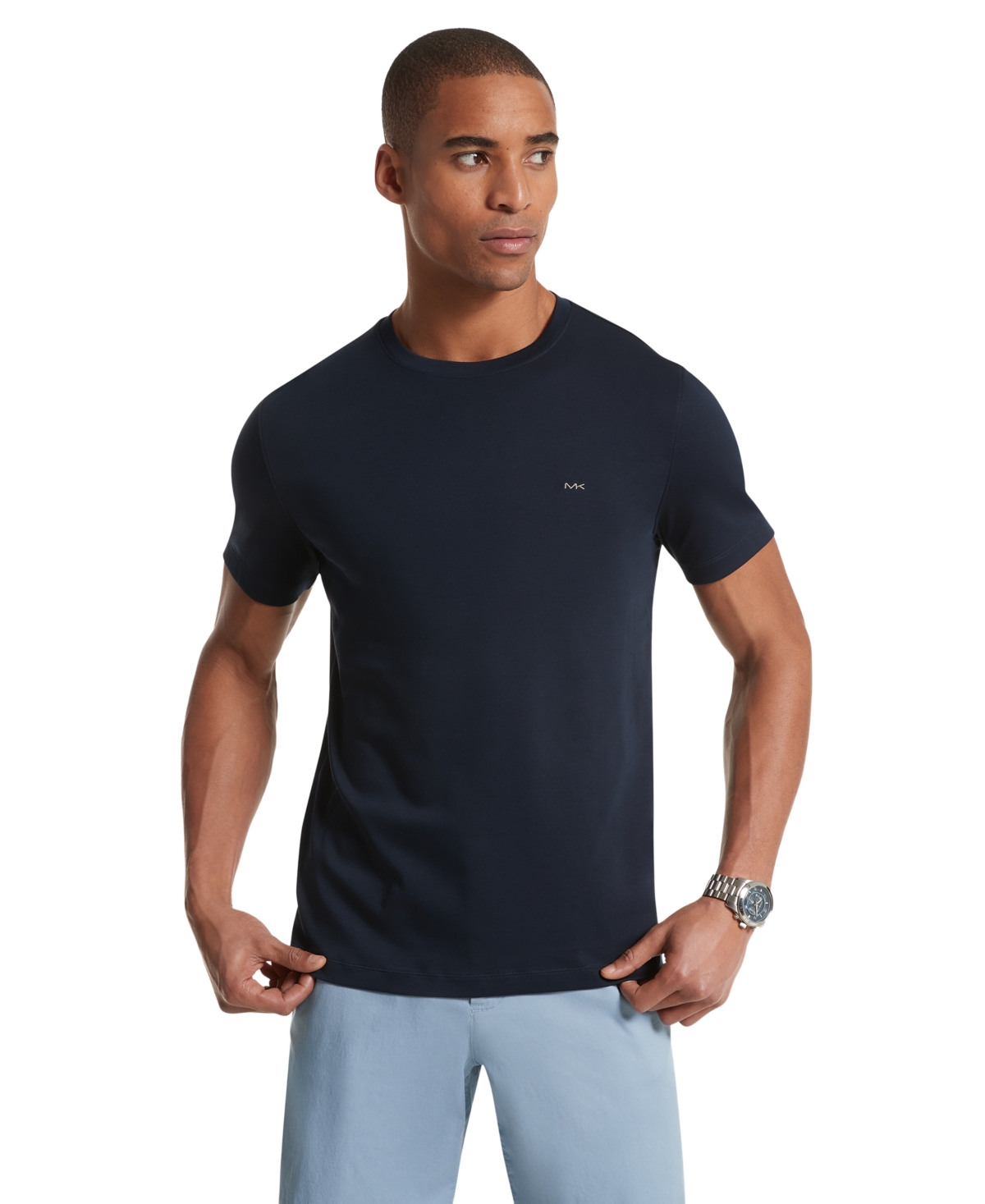Click here for Michael Kors Mens Cotton Regular-Fit Crewneck T-Sh... prices