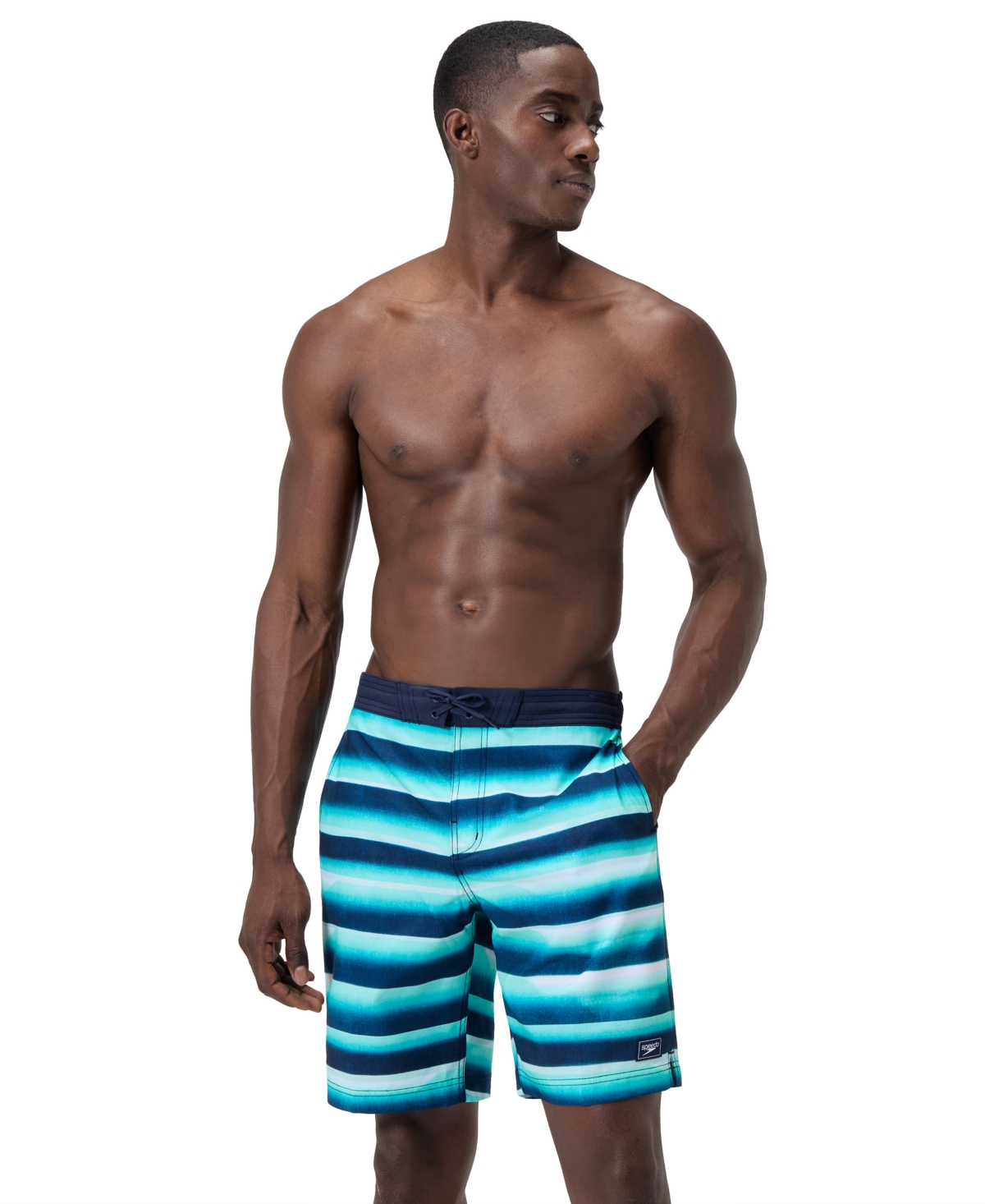 Click here for Speedo Mens Stripe Bondi Board Shorts  9 Inseam -... prices