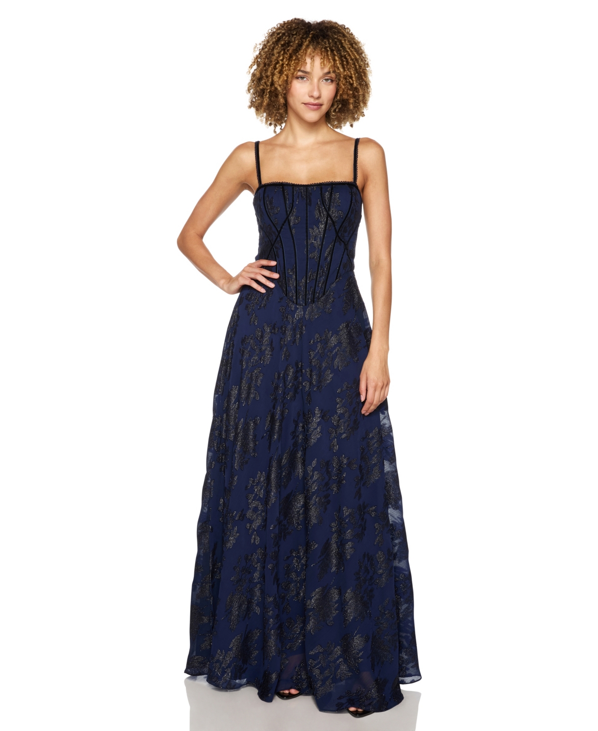 Click here for Alex & Sophia Juniors Floral-Print Chiffon Jacquar... prices