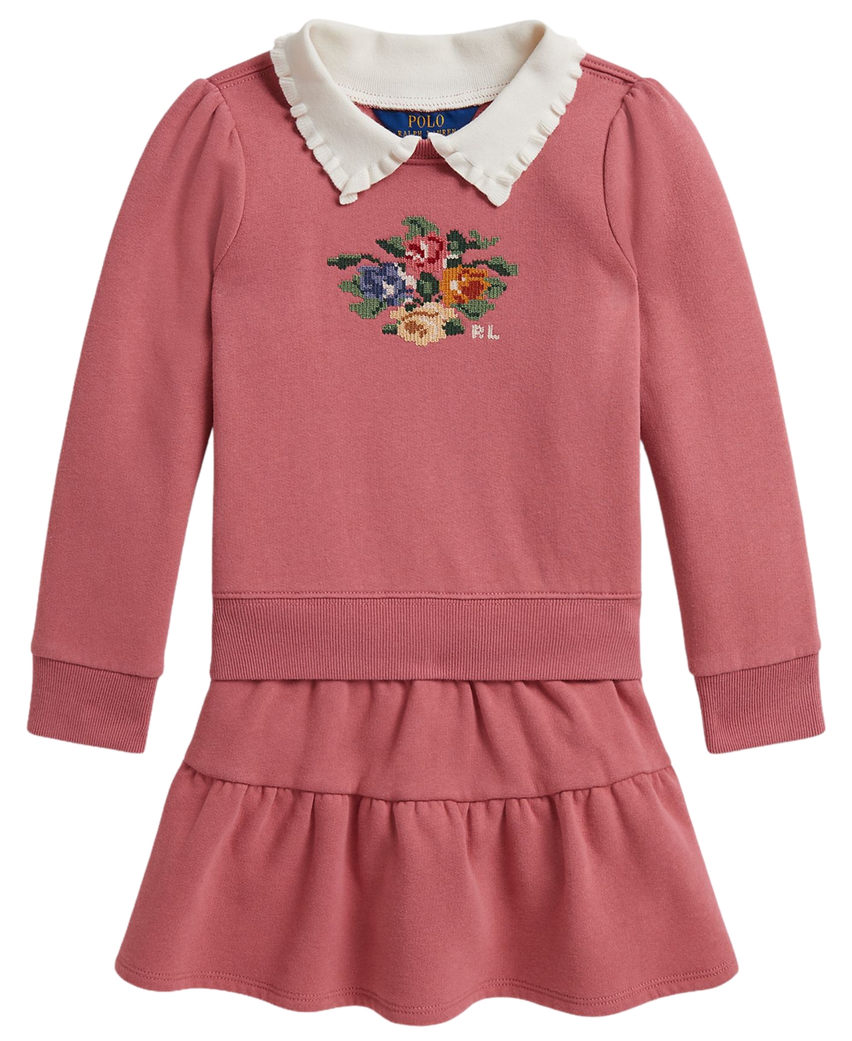 Click here for Polo Ralph Lauren Girls 2T-6X Collared Fleece Swea... prices