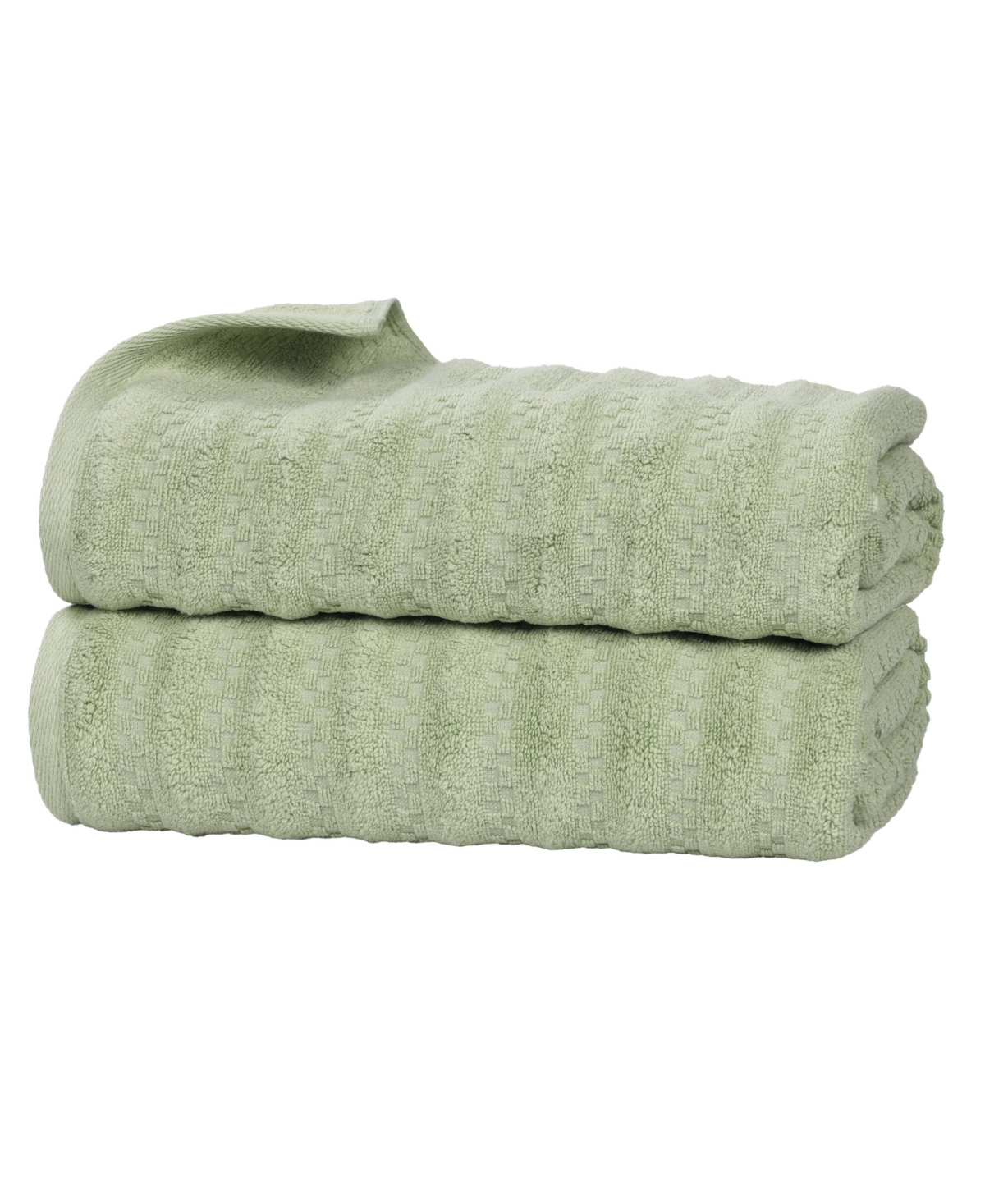 Click here for Superior Zuma Cotton 2-Piece Bath Sheets Set - Gre... prices