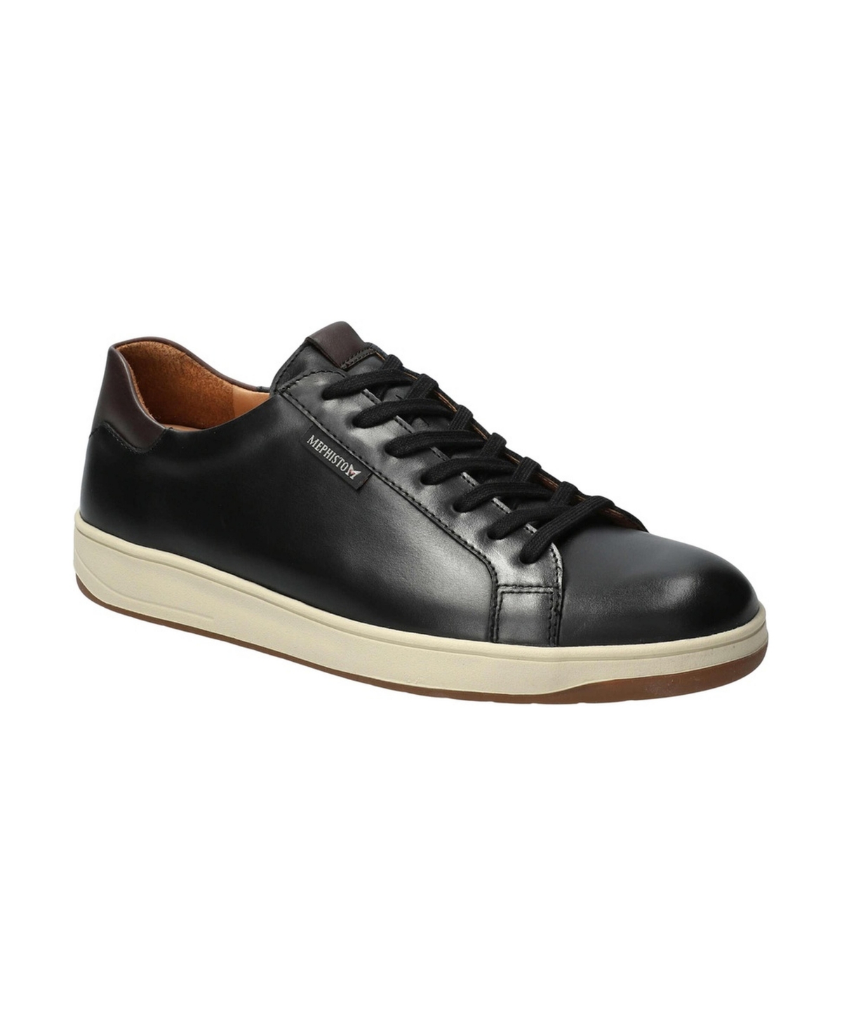 Click here for Mephisto Mens Leather Sneaker - Black prices
