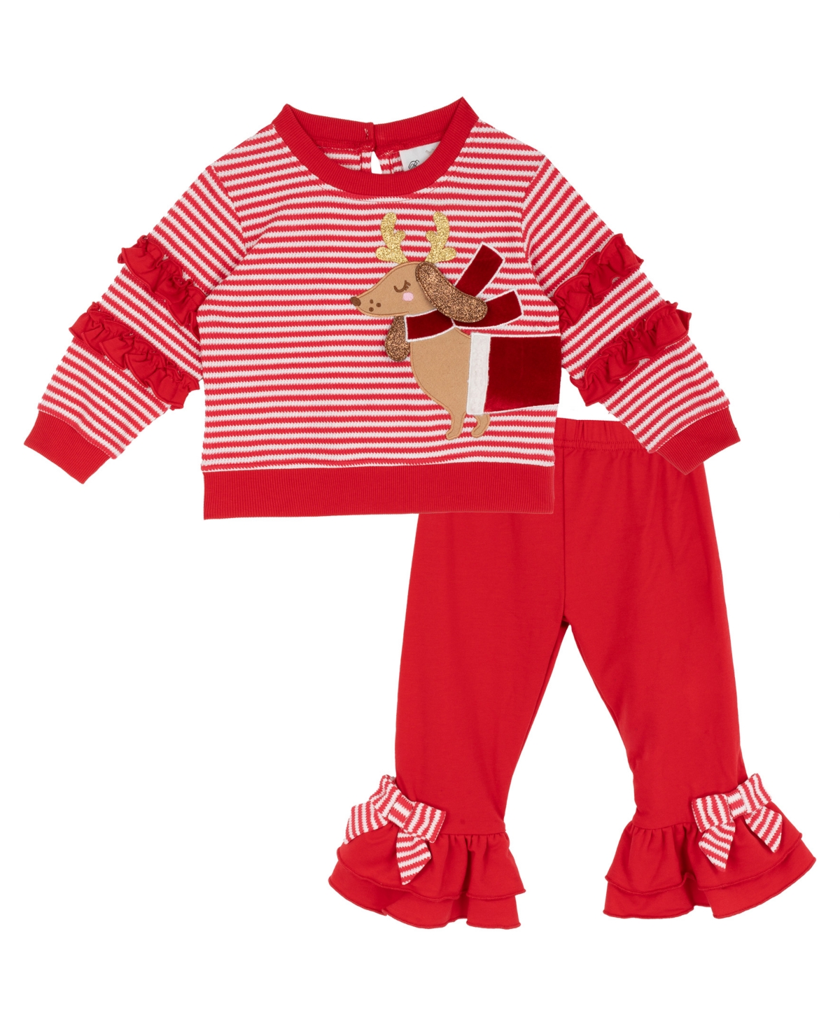 Click here for Rare Editions Baby Girls Stripped Sweater with Bow... prices