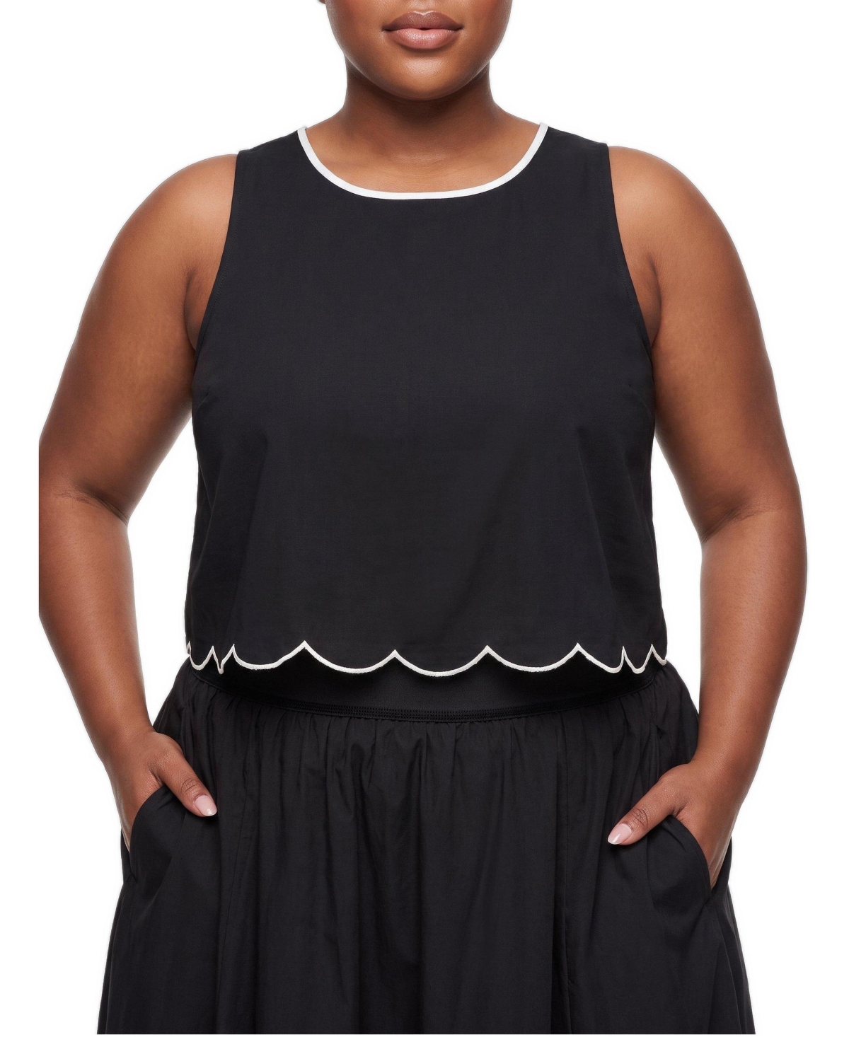 Click here for Torrid Womens Plus Size Belle Isle Scallop Edge To... prices