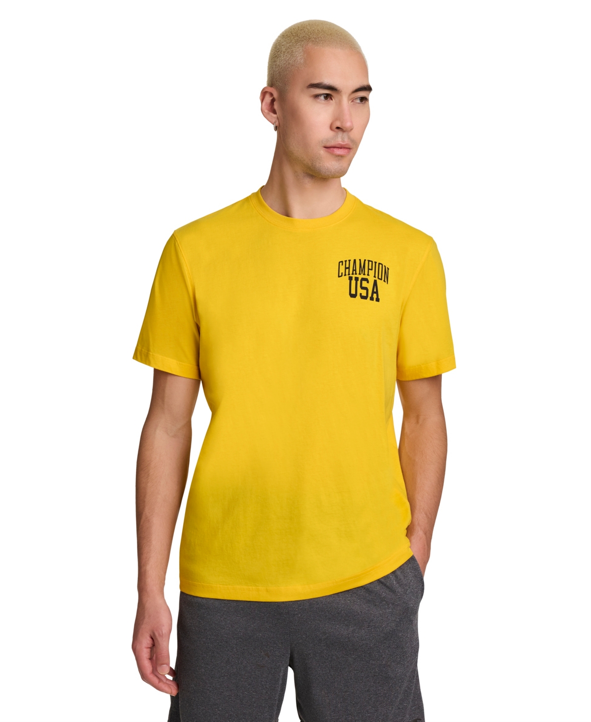 Click here for Champion Mens Regular-Fit Usa T-Shirt - Gold prices