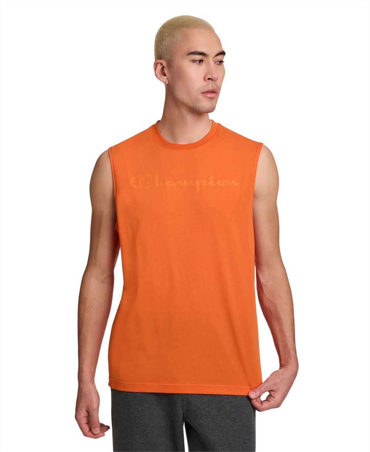 Click here for Champion Mens Graphic Muscle Crewneck T-Shirt - Ti... prices