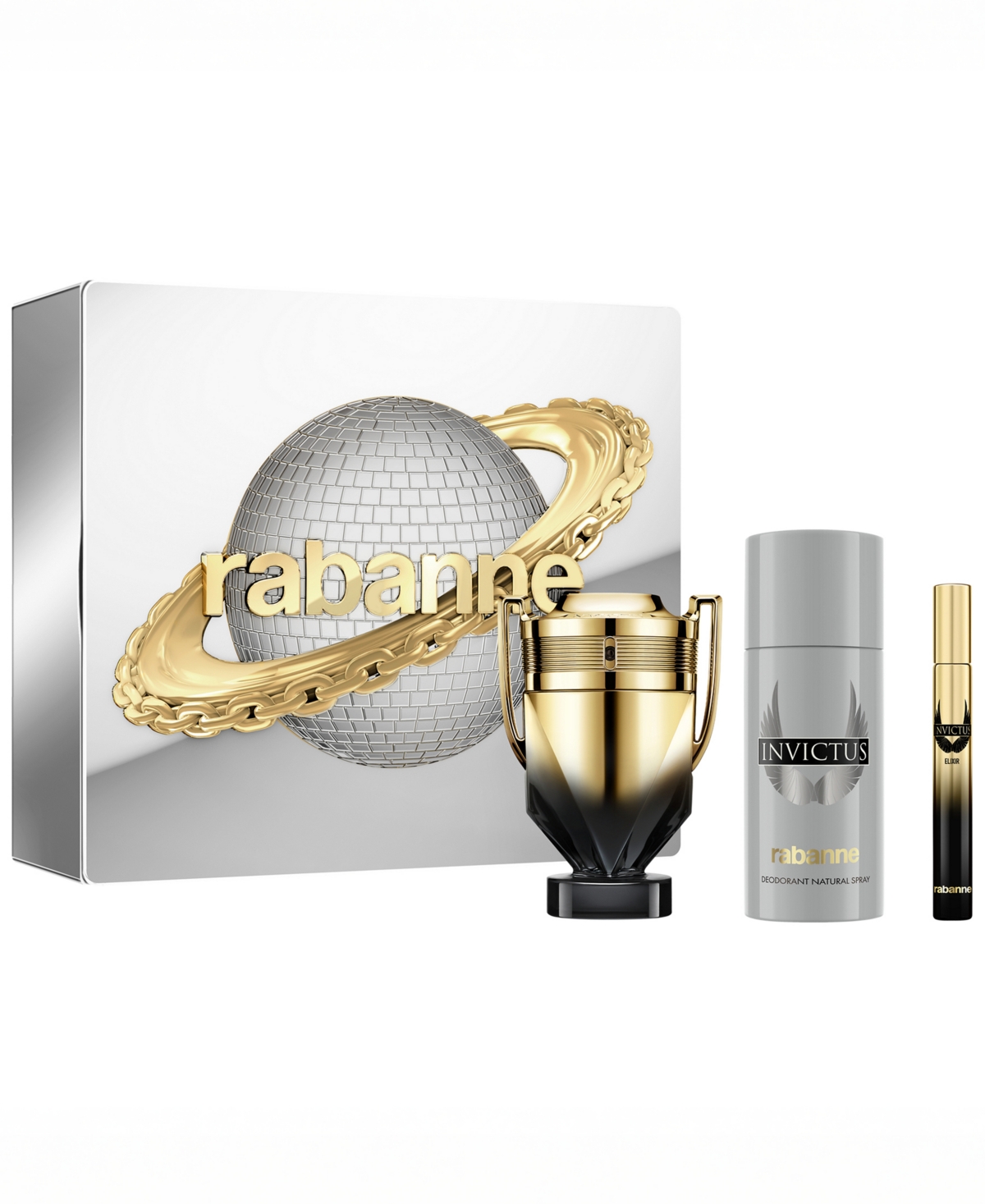 Click here for Rabanne 3-Piece Invictus Elixir Gift Set prices