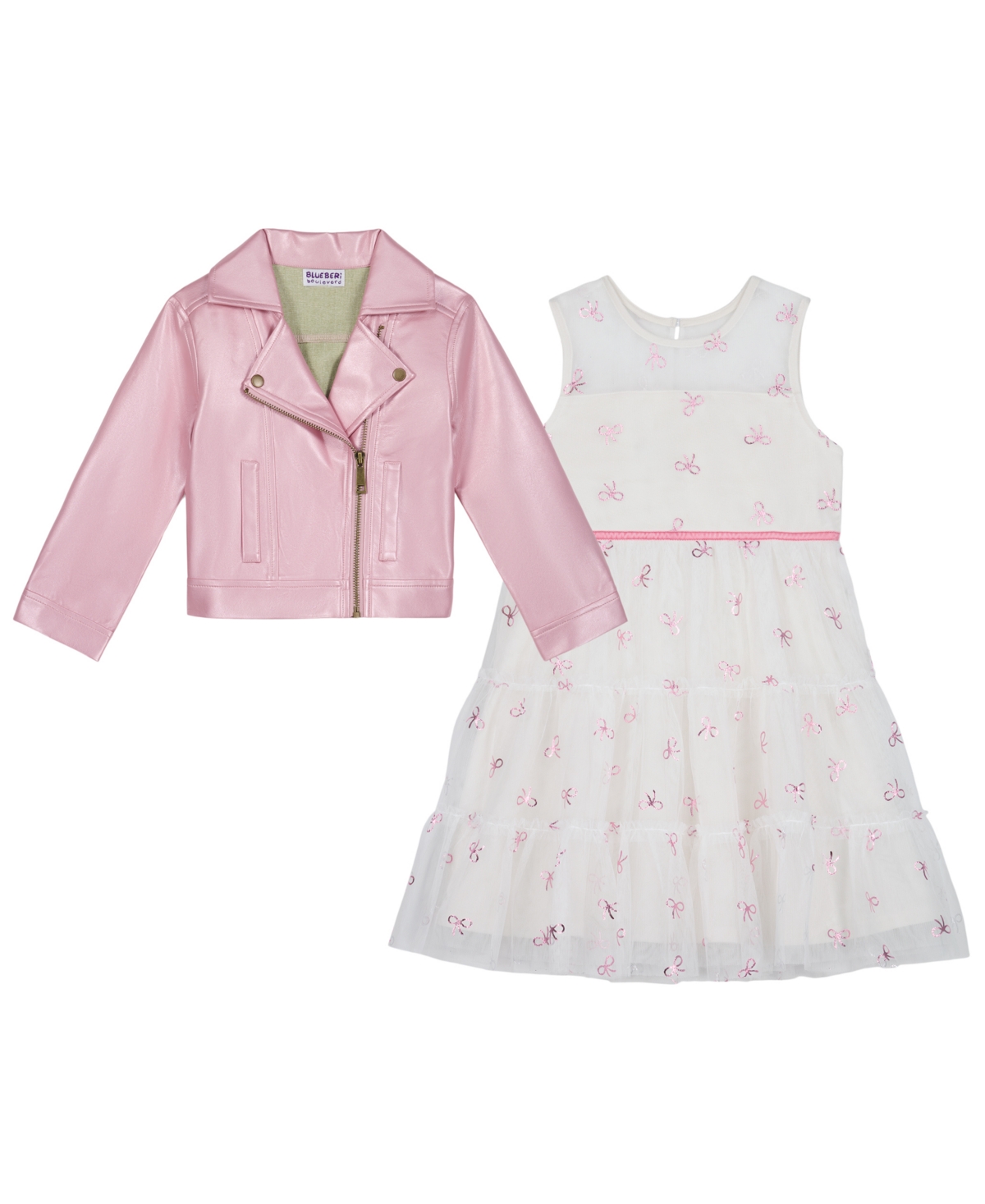 Click here for Blueberi Boulevard Girls 2T-6X Moto Jacket and Dre... prices