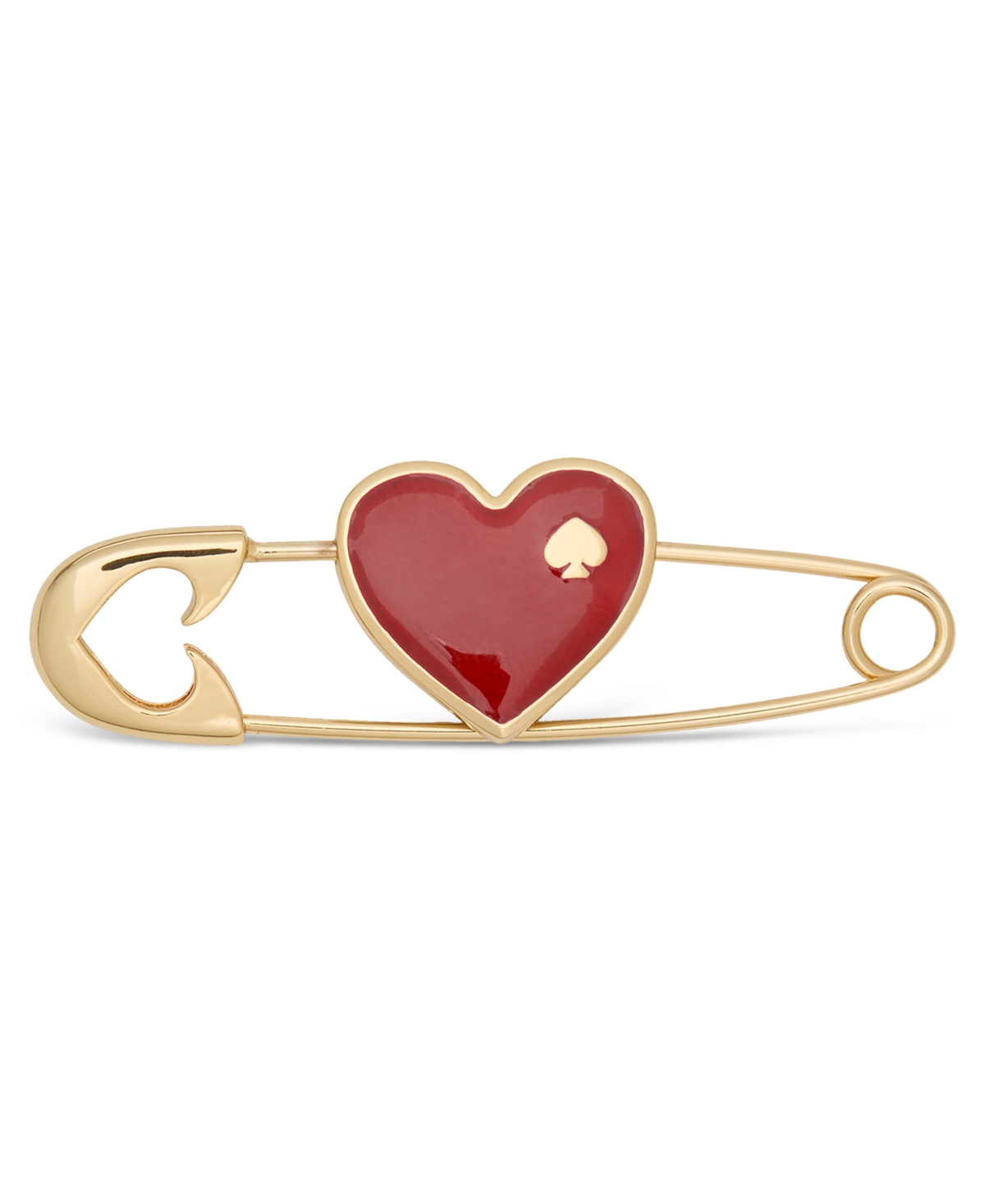 Click here for kate spade new york Gold-Tone Safety Pin Spade Hea... prices
