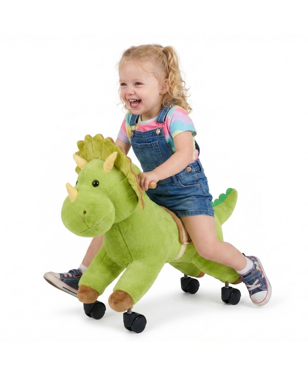 Click here for Glintex Ride-On Dinosaur Toy with Roar Sounds  Hol... prices