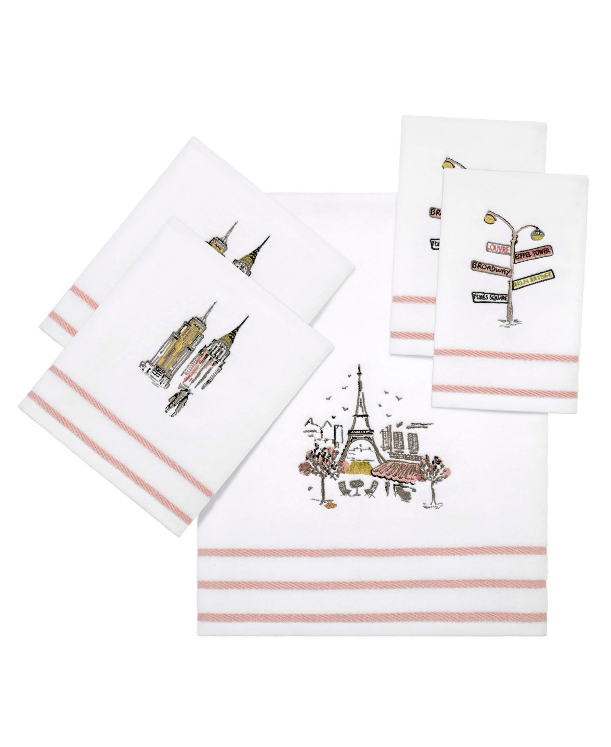 Click here for Nicole Miller City Girl Cotton 5-Piece Towel Set -... prices