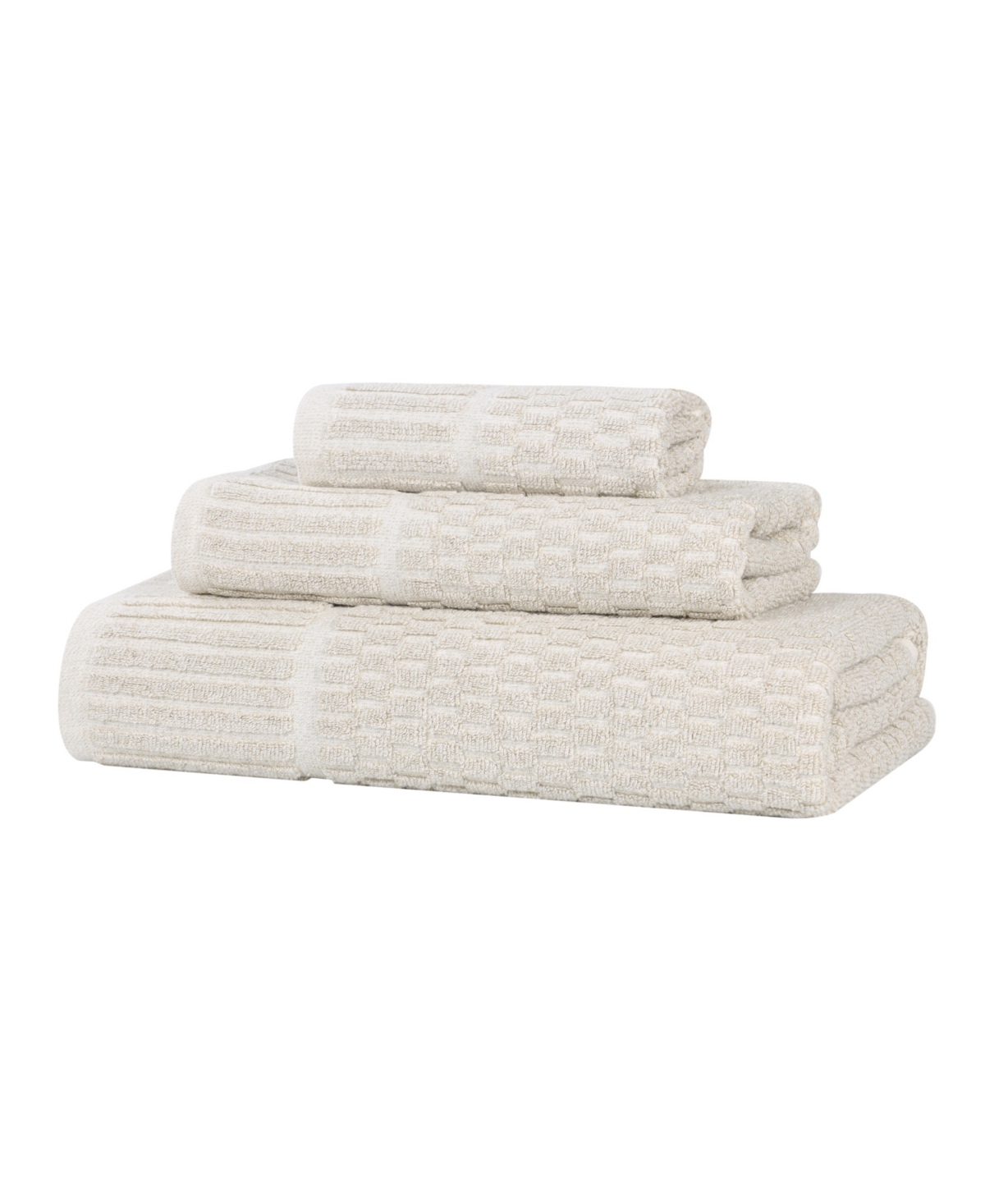 Click here for Superior Juno Cotton 3-Piece Towel Set - Beige prices