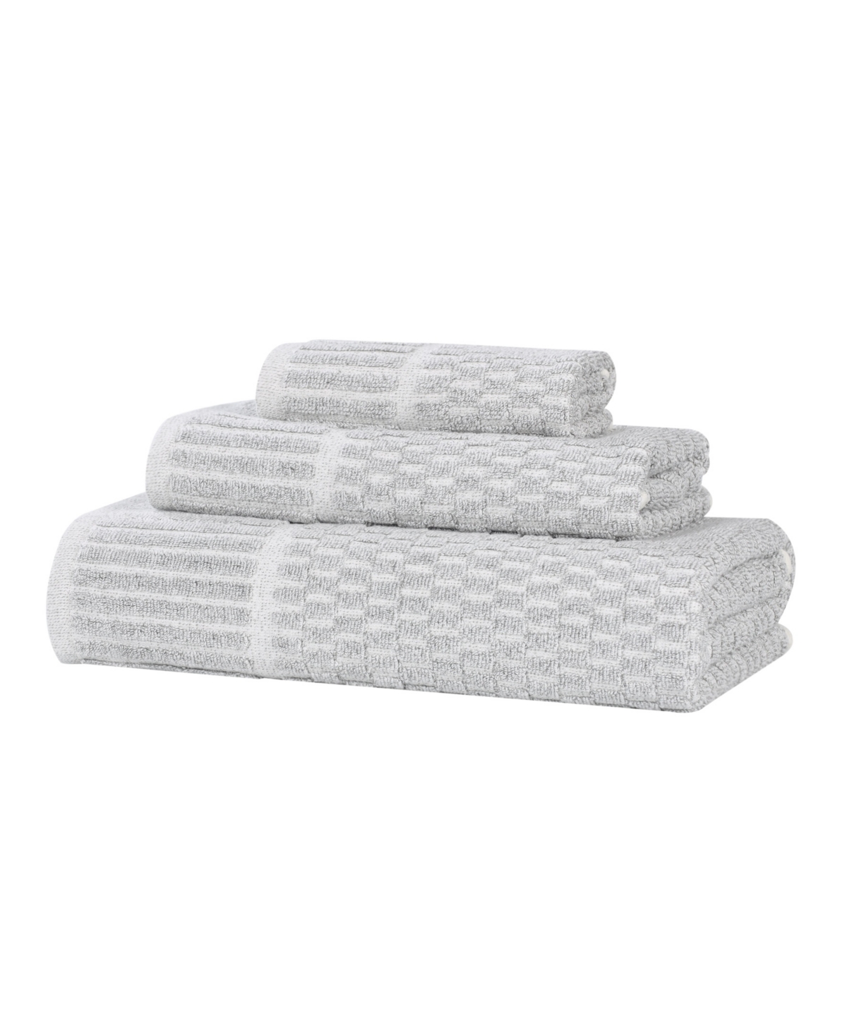 Click here for Superior Juno Cotton 3-Piece Towel Set - Platinum prices