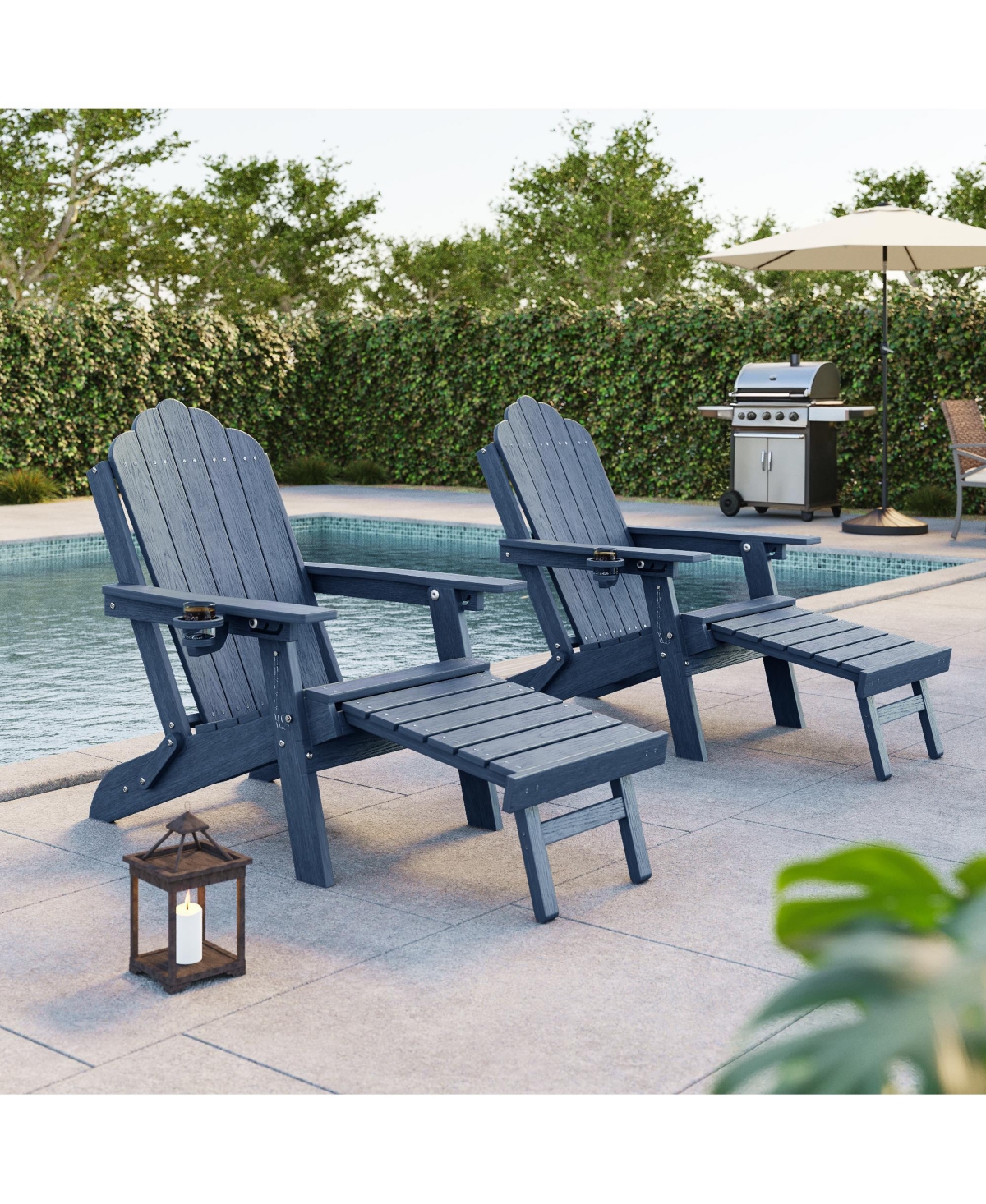 Click here for Sonkuki 2Pcs 3-Position Reclining Adirondack Chair... prices
