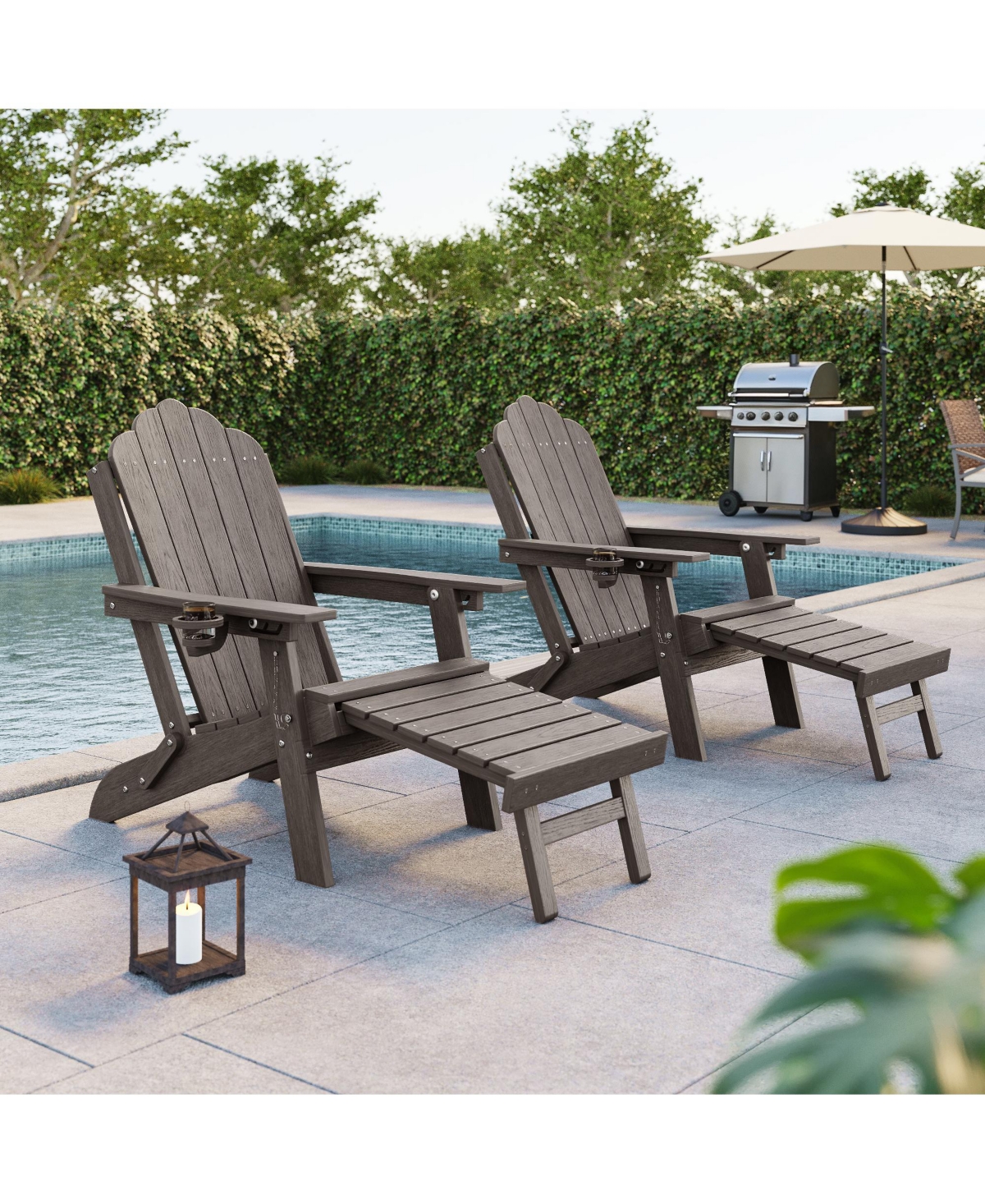 Click here for Sonkuki 2Pcs 3-Position Reclining Adirondack Chair... prices