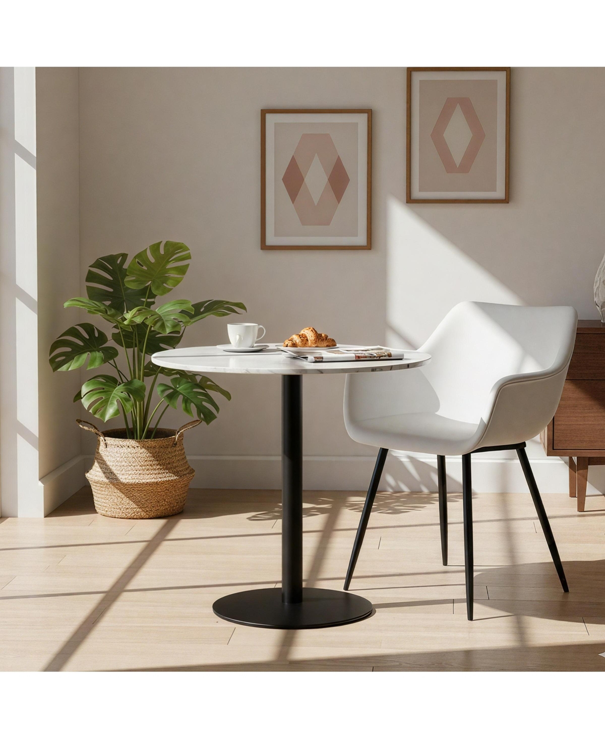 Click here for LeisureMod Markley Modern Leather Accent Dining Ch... prices
