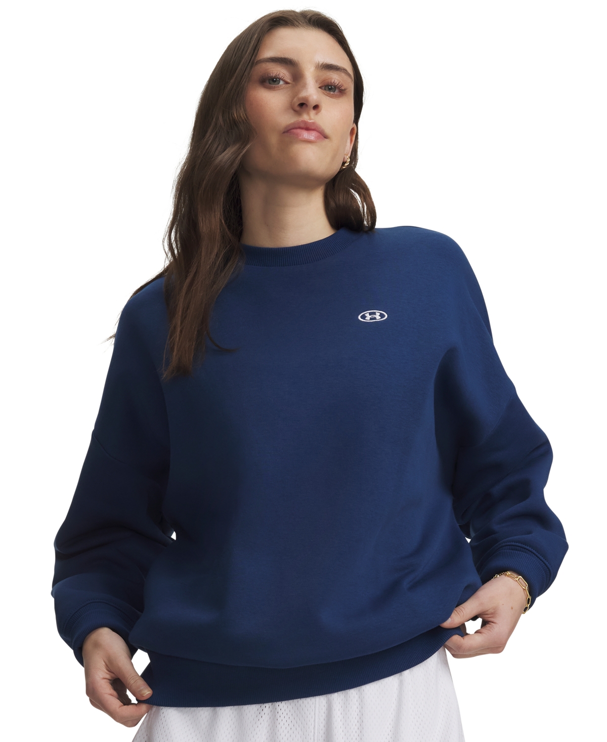 Click here for Under Armour Womens Rival Fleece Oversized Crewnec... prices
