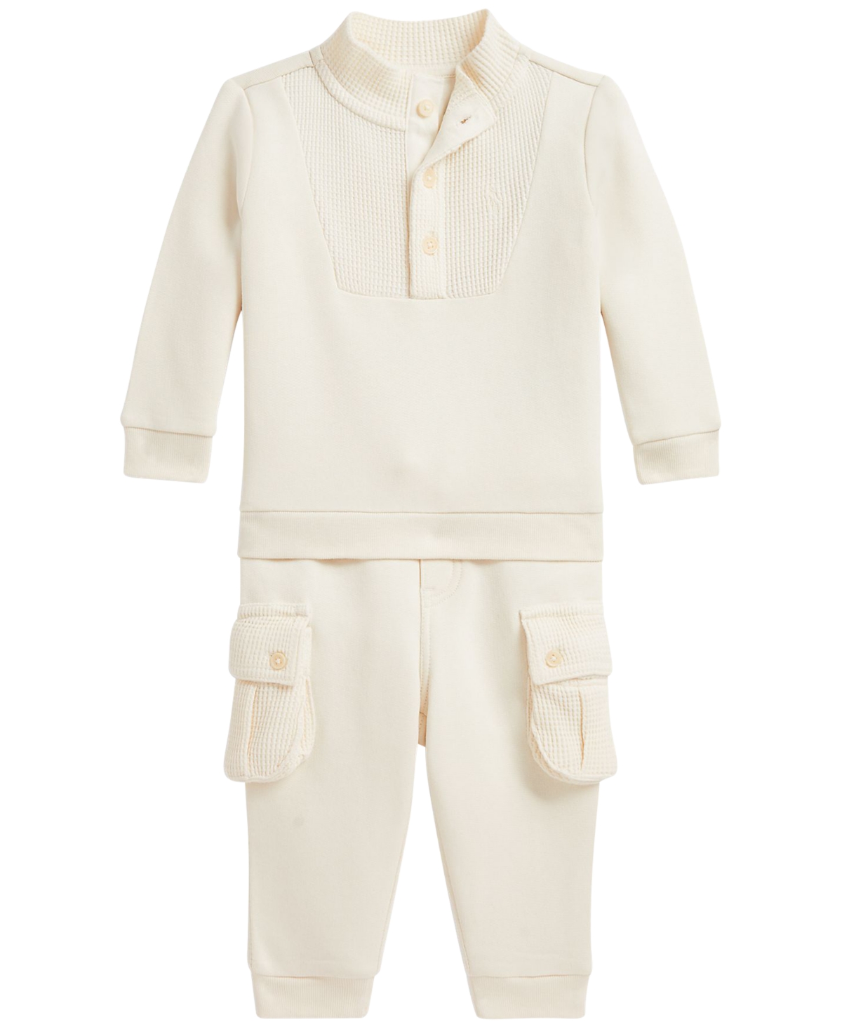 Click here for Polo Ralph Lauren Baby Boys Cotton-Blend Waffle-Kn... prices