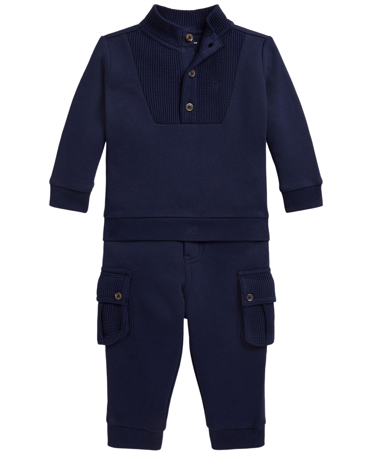 Click here for Polo Ralph Lauren Baby Boys Cotton-Blend Waffle-Kn... prices