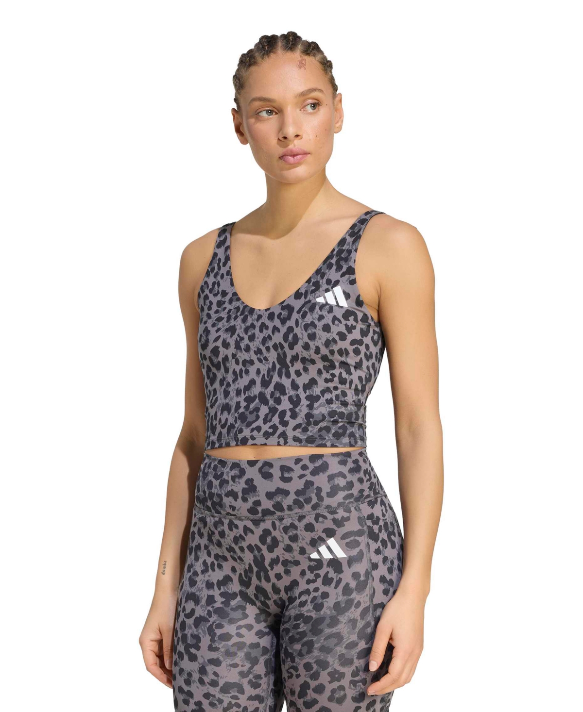 Click here for adidas Womens Workout Essentials Leopard Print Tra... prices