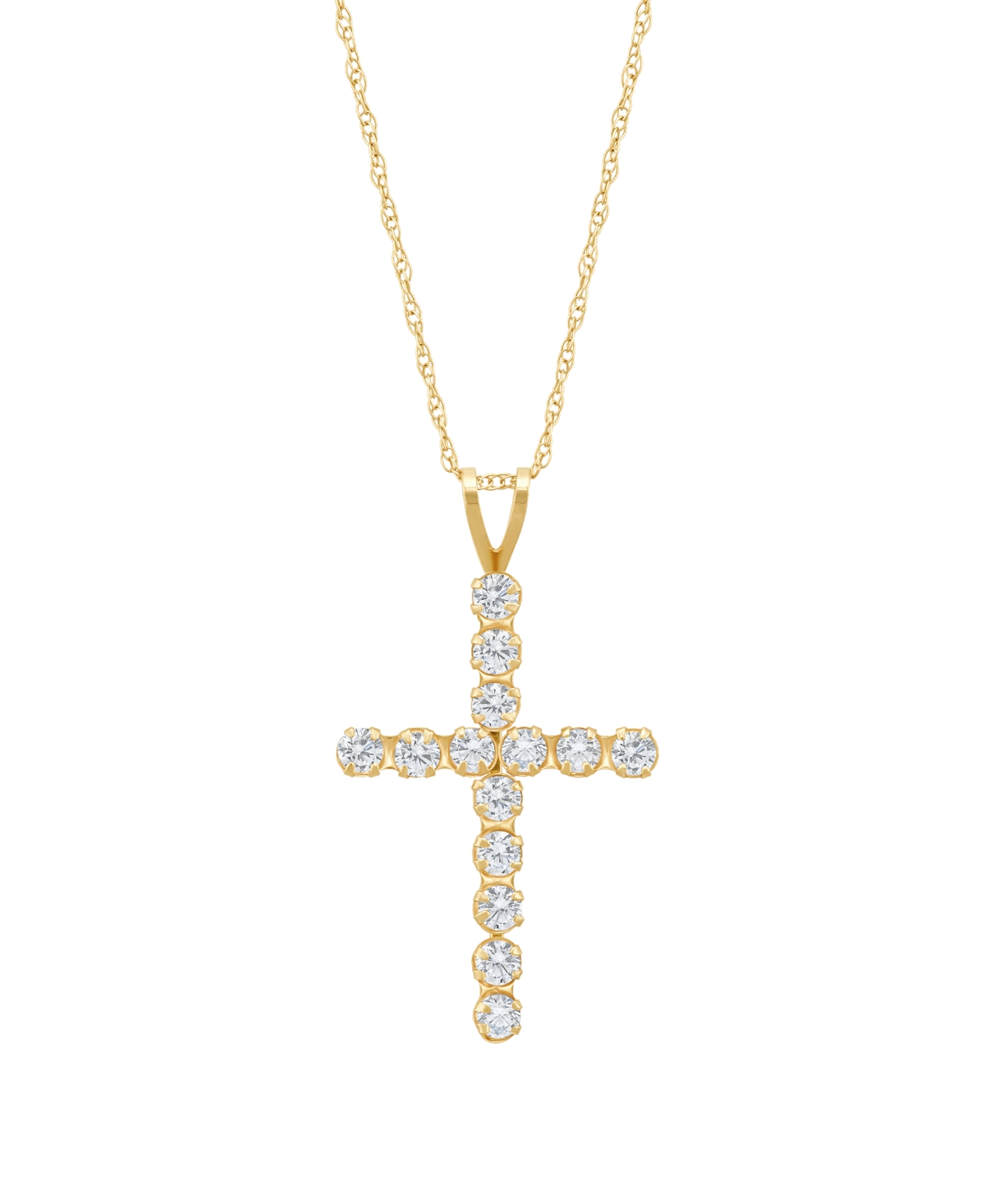 Click here for Macys Lab-Grown White Sapphire (3/4 ct. t.w.) Cros... prices