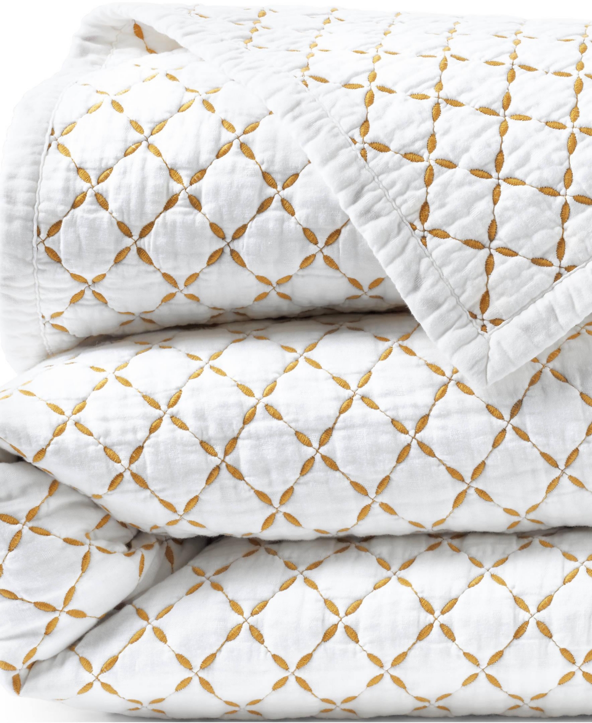Click here for Lands End Embroidered Diamond Double Voile Quilt -... prices