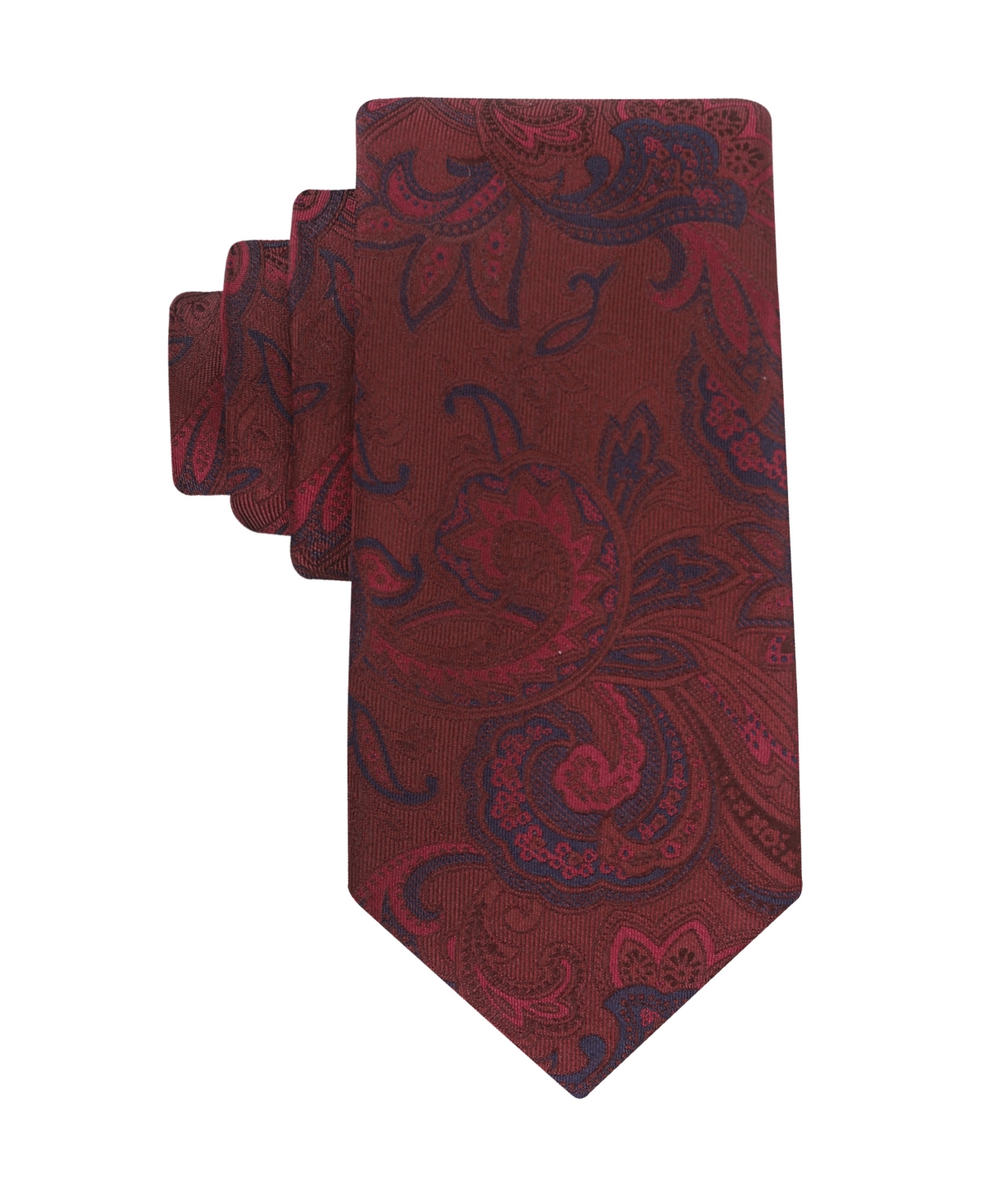 Click here for Tommy Hilfiger Mens Tonal Paisley Tie - Burgundy prices