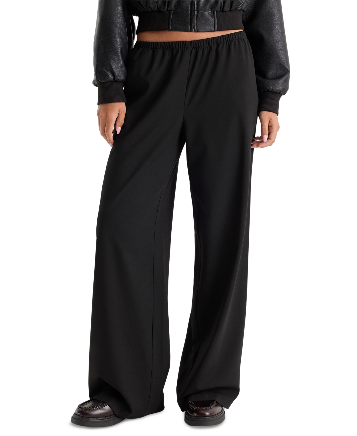 Click here for Good American Womens Straight-Leg Pull-On Trouser... prices