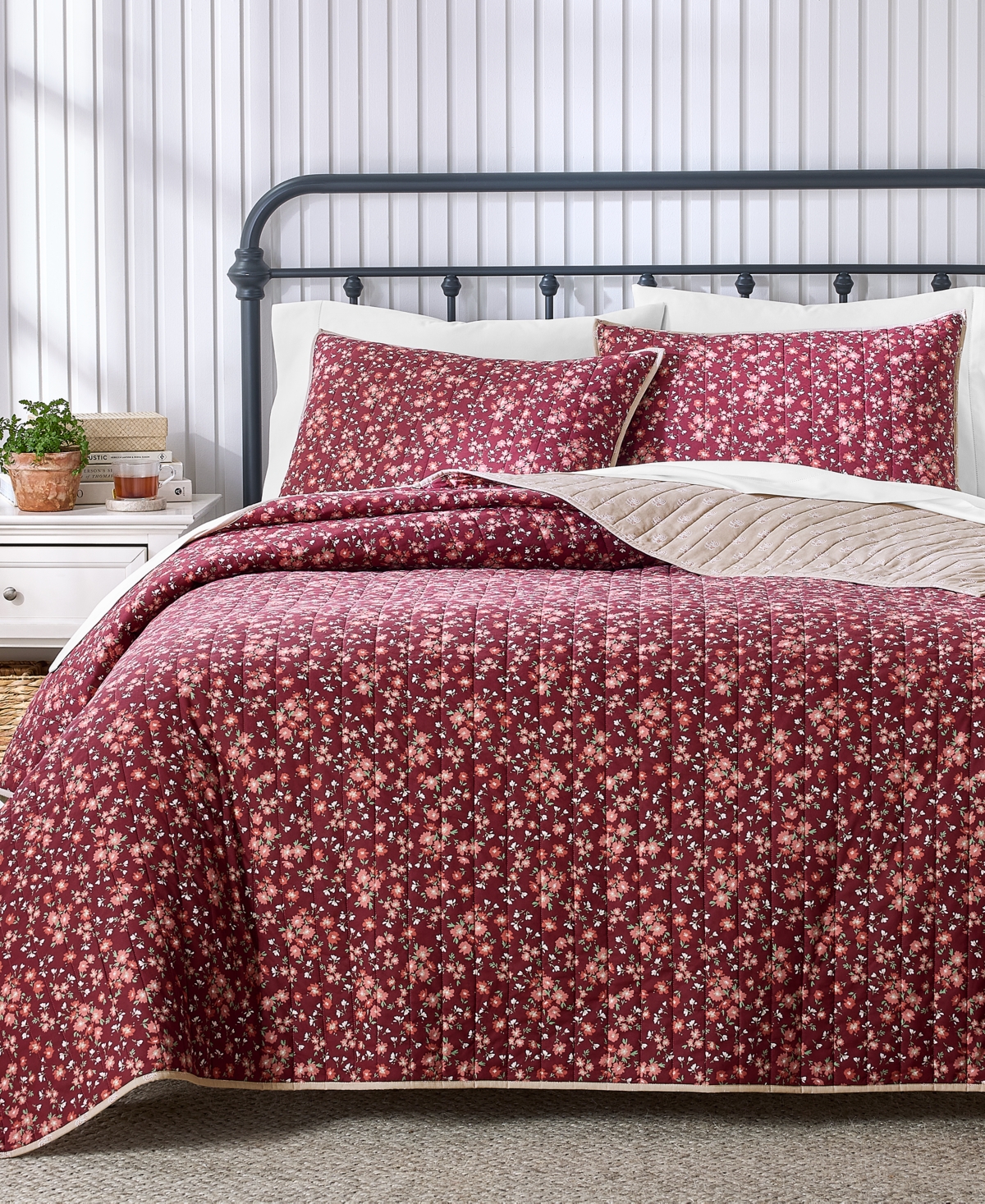 Click here for Charter Club Parker Reversible 2-Piece Floral Cott... prices