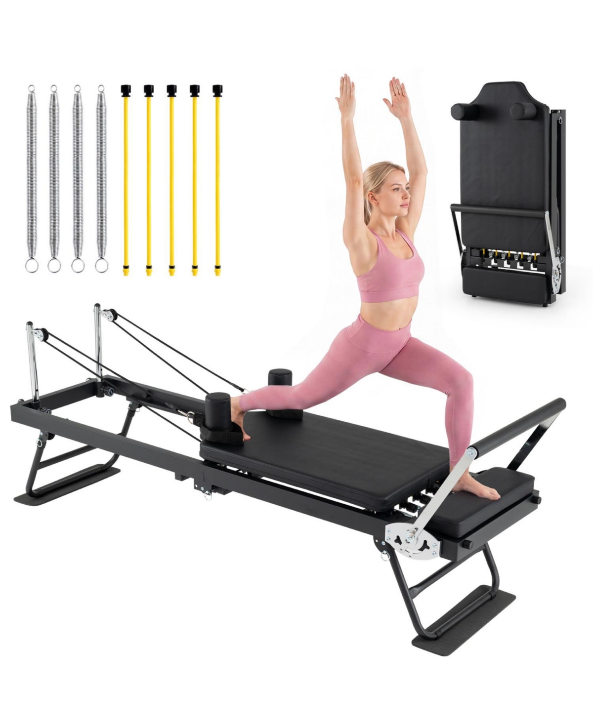 Click here for Glintex Pilates Reformer  Foldable 84 in Frame  Ho... prices