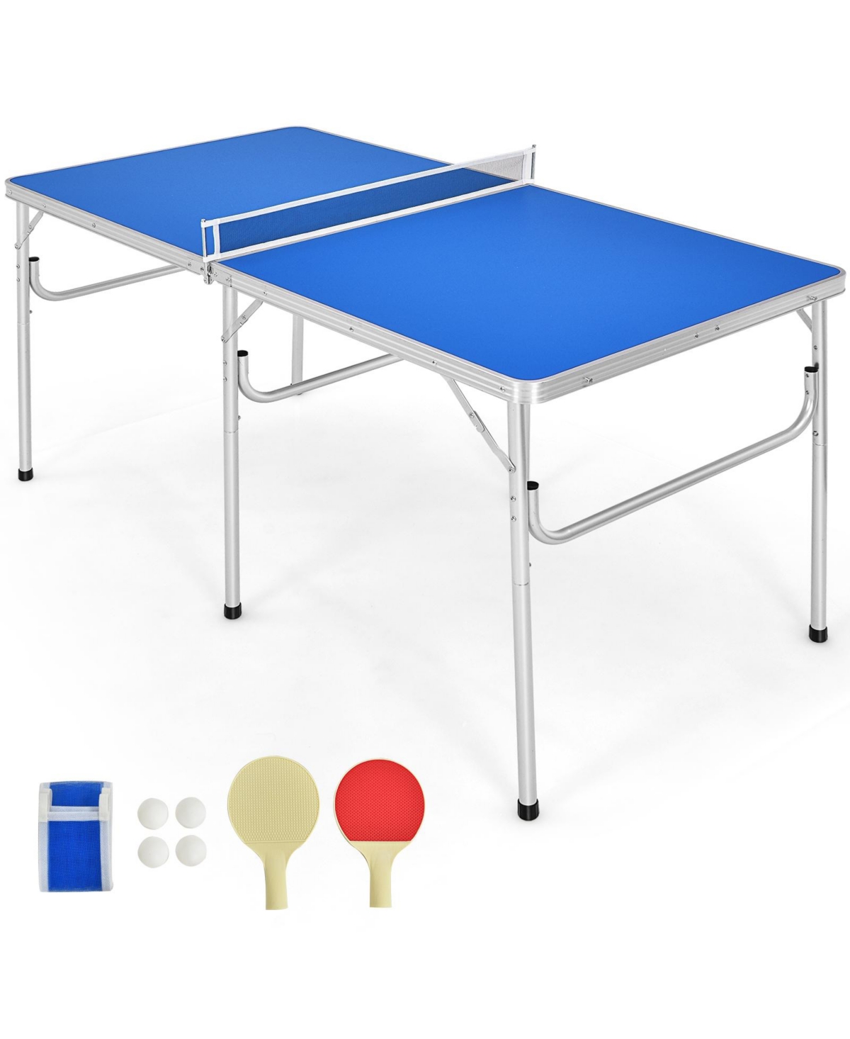 Click here for Glintex Ping Pong Table  60 in Folding Top  Net  2... prices