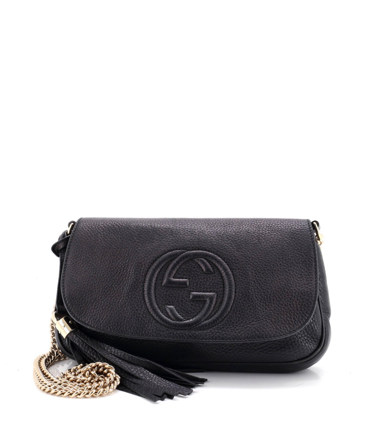 Click here for Pre-Owned Gucci Medium Soho Chain Crossbody Bag Le... prices
