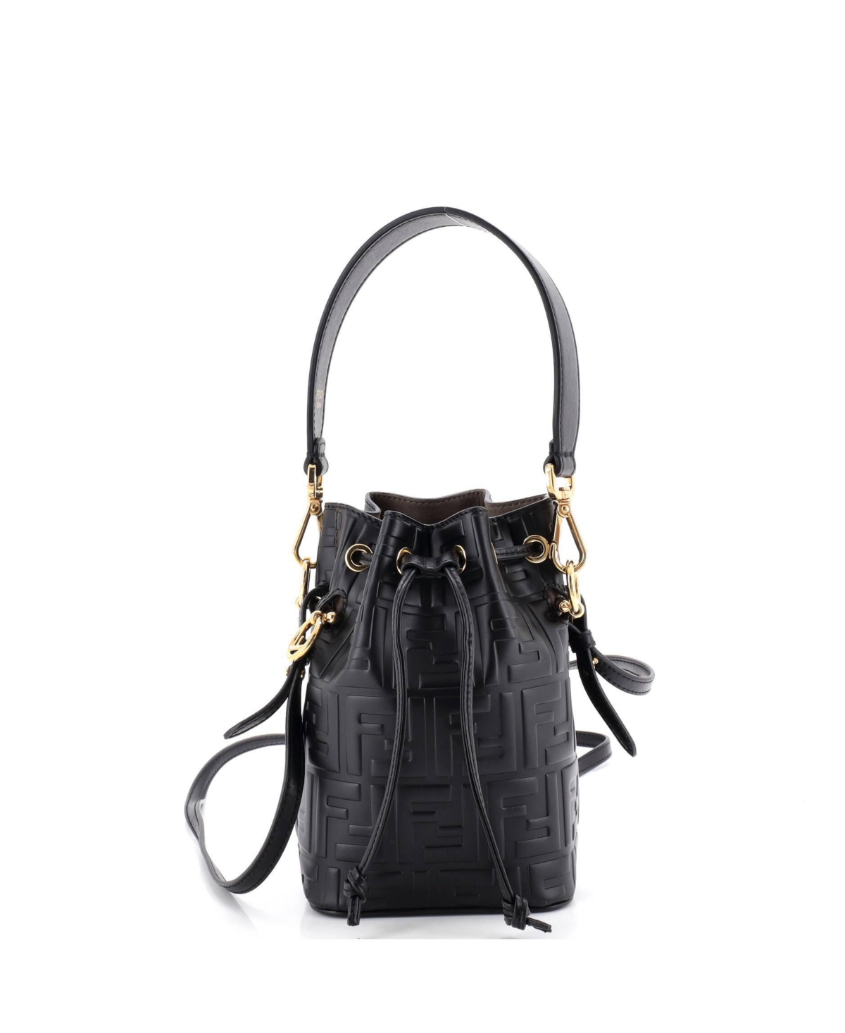 Click here for Pre-Owned Fendi Mini Mon Tresor Bucket Bag Zucca E... prices