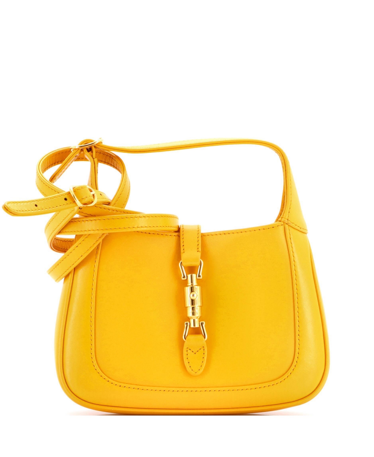 Click here for Pre-Owned Gucci Mini Jackie 1961 Hobo Leather - Ye... prices