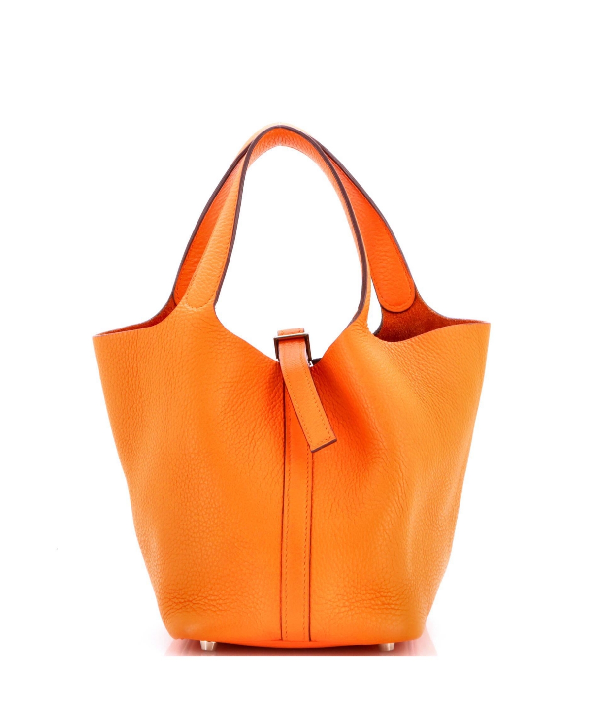 Click here for Pre-Owned Hermes Pm Picotin Bag Clemence - Orange prices