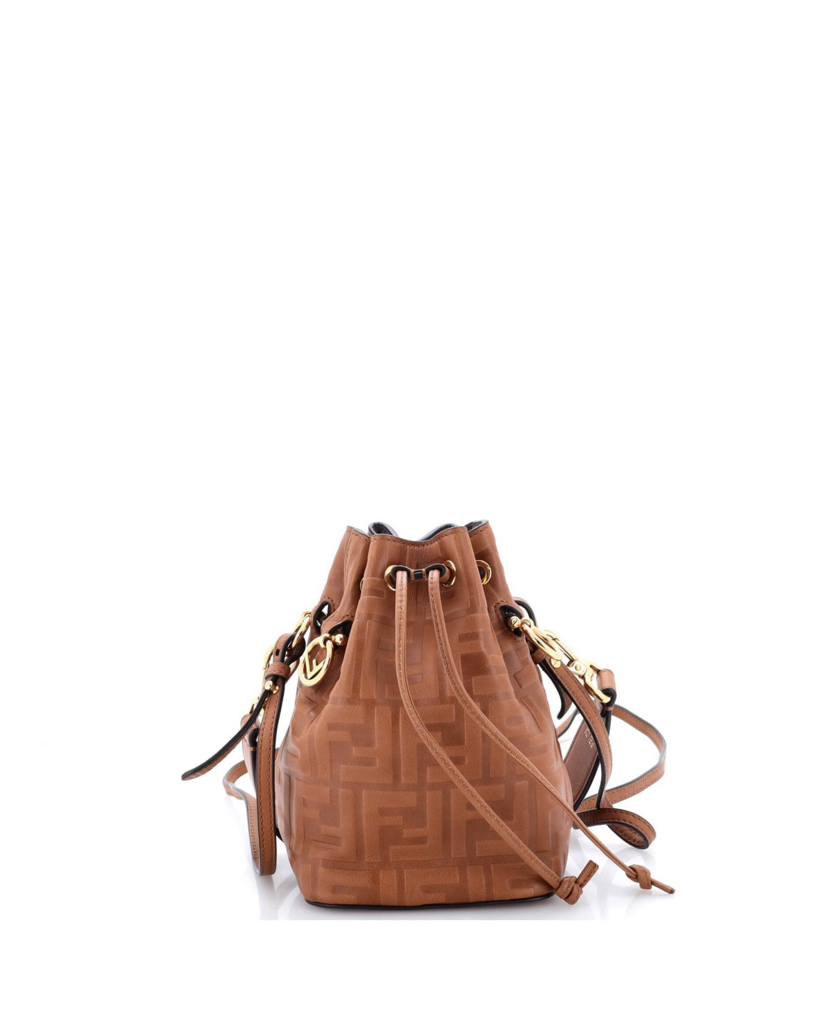 Click here for Pre-Owned Fendi Mini Mon Tresor Bucket Bag Zucca E... prices