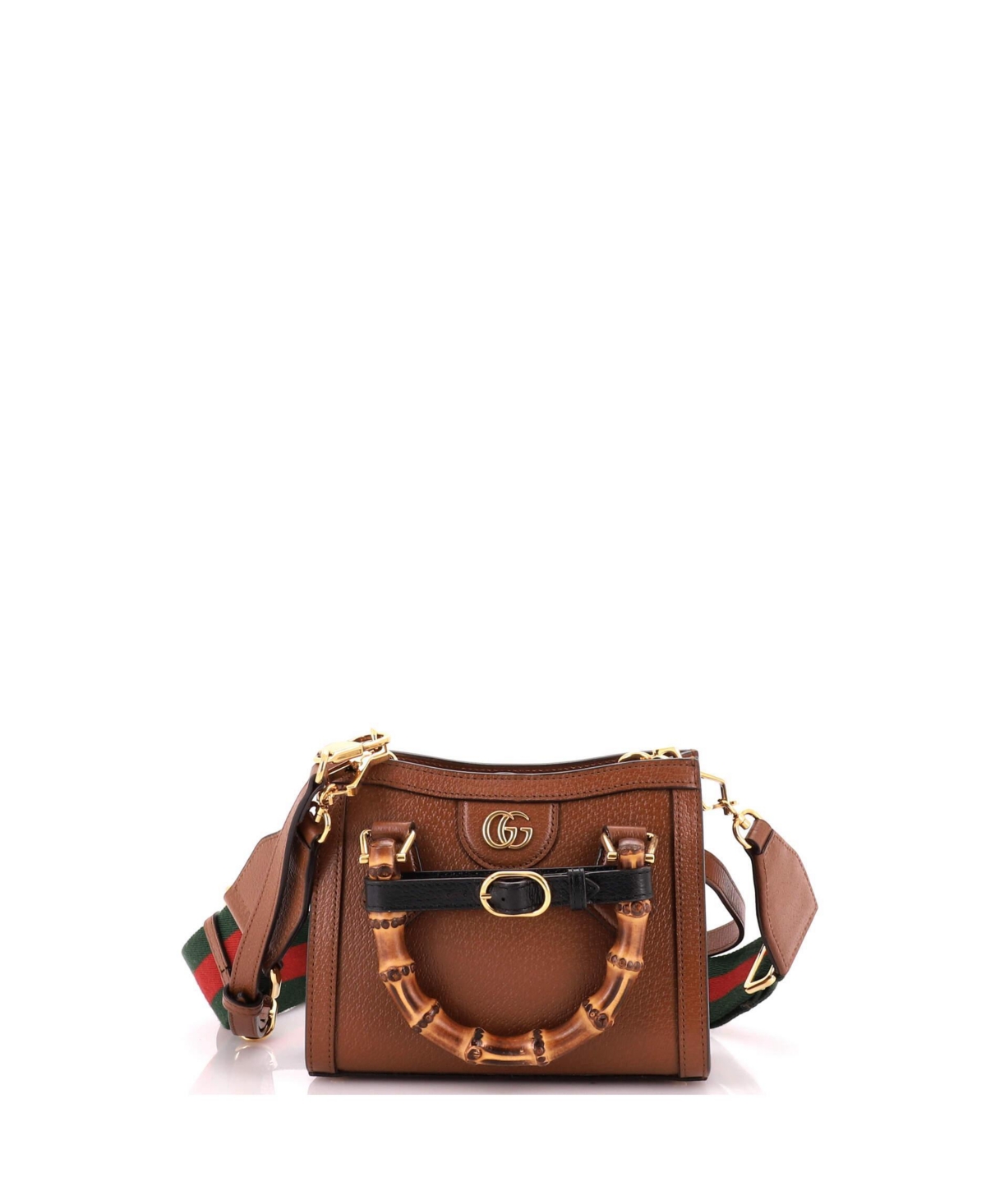 Click here for Pre-Owned Gucci Mini Diana Nm Bamboo Handle Tote L... prices