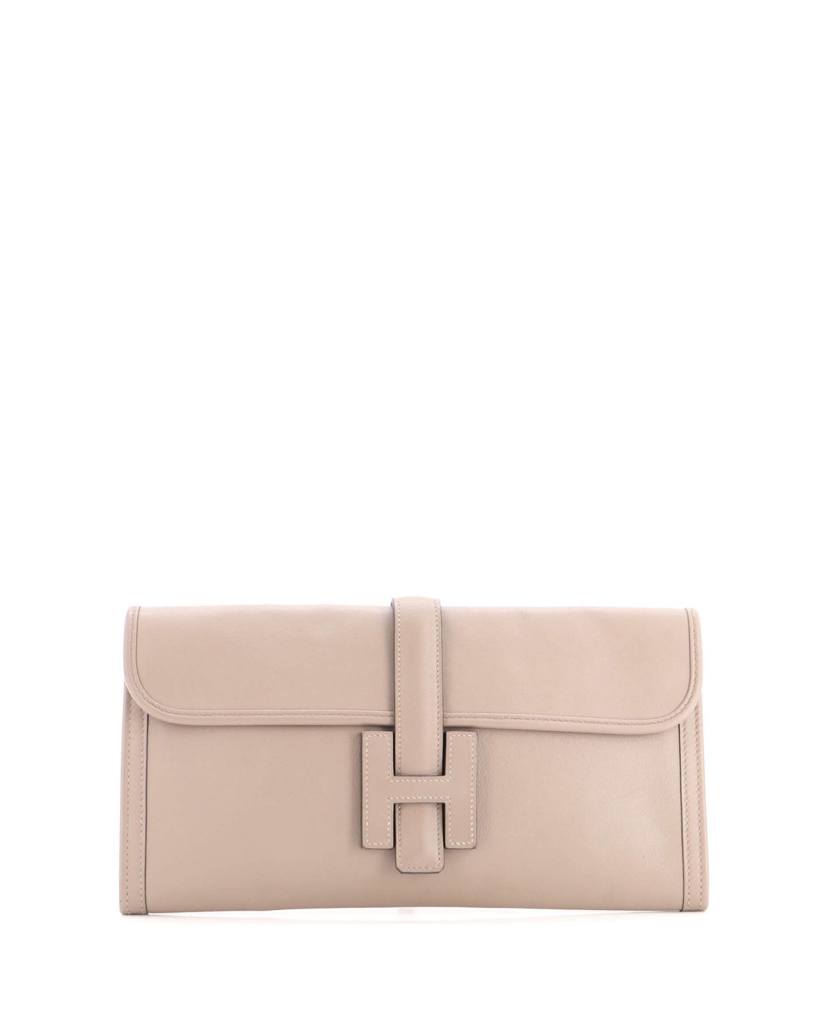 Click here for Pre-Owned Hermes 29 Jige Elan Clutch Swift - Grey prices