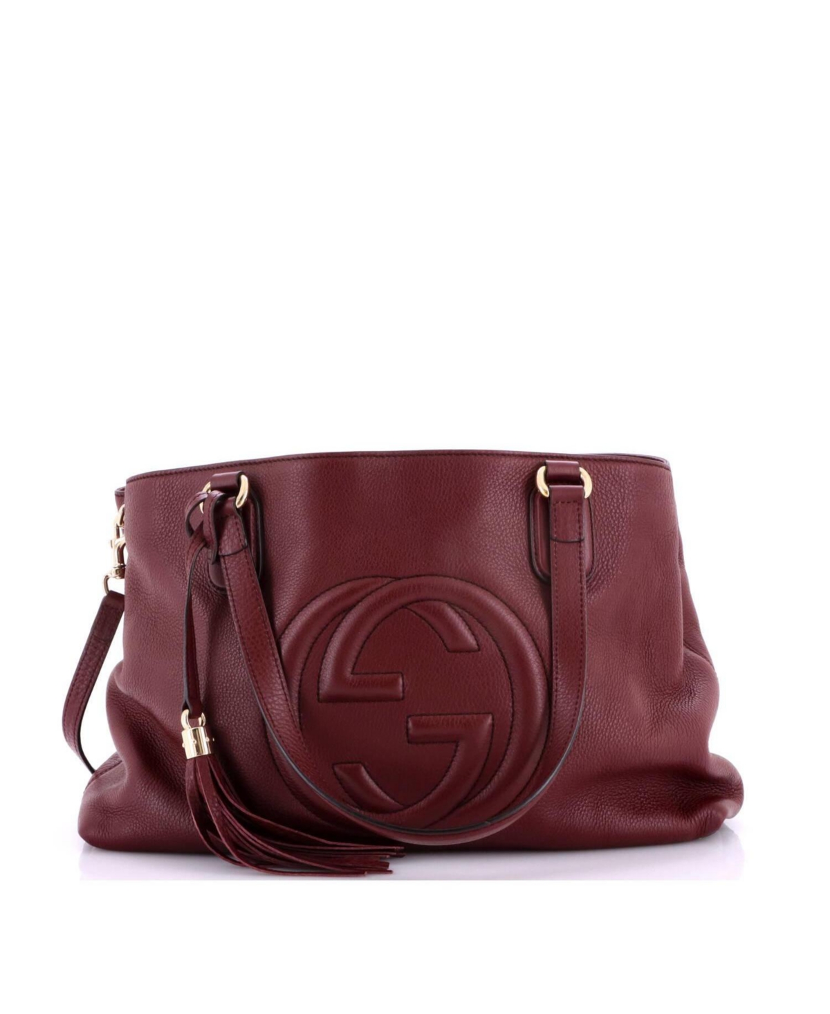 Click here for Pre-Owned Gucci Medium Soho Working Tote Leather -... prices