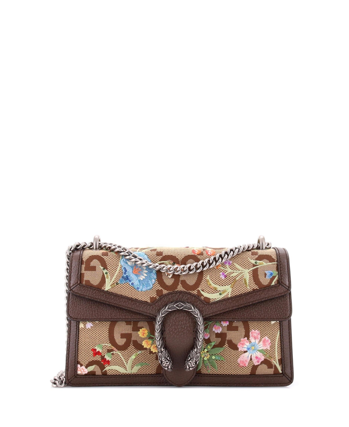 Click here for Pre-Owned Gucci Small Dionysus Bag Embroidered Jum... prices