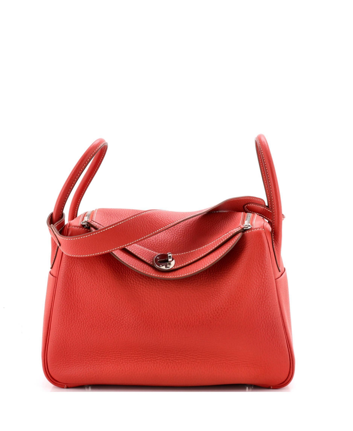 Click here for Pre-Owned Hermes 30 Lindy Bag Clemence - Orange prices